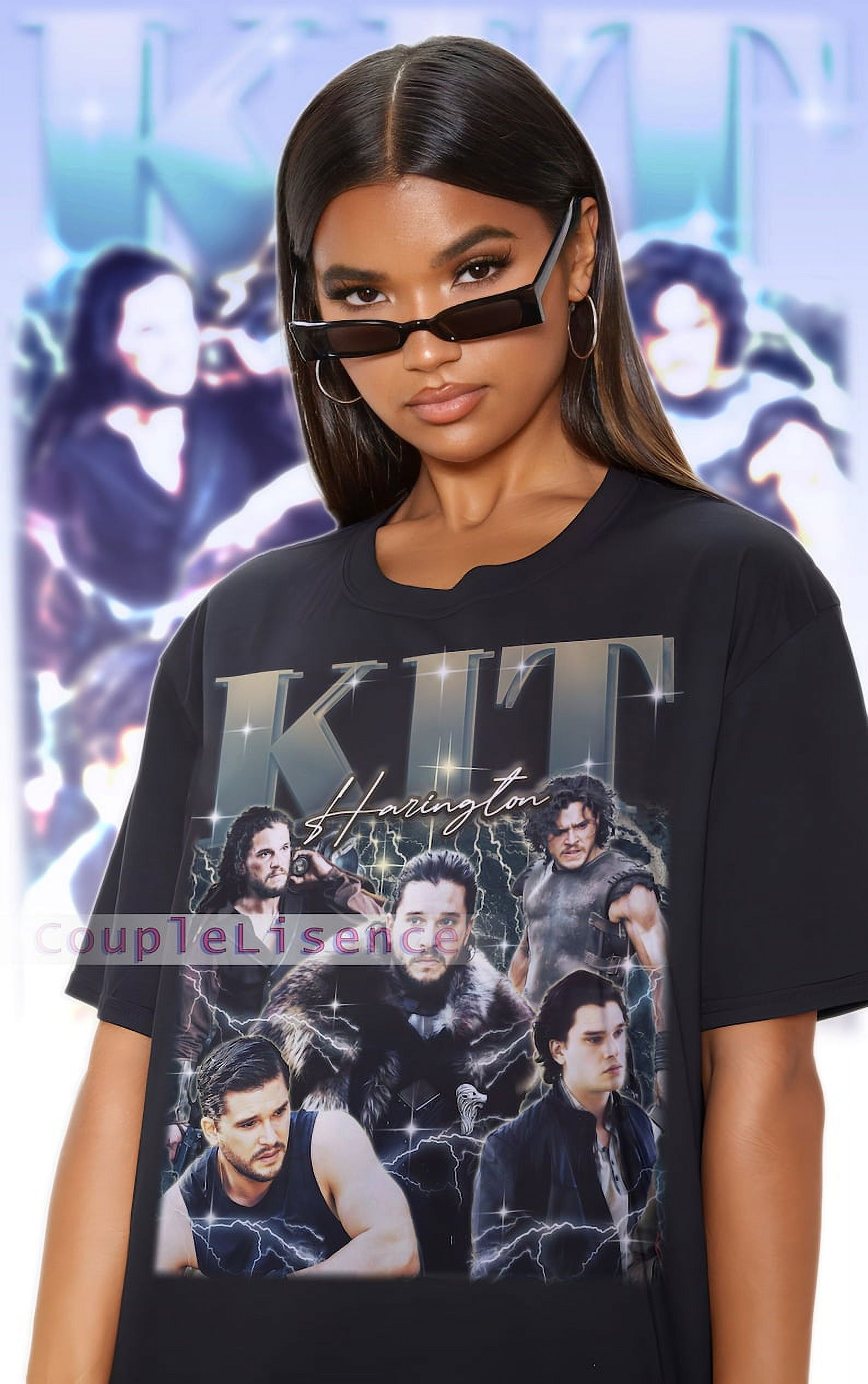 [BLACK] KIT HARINGTON Vintage| Kit Harington Homage Fan Tees | Kit ...