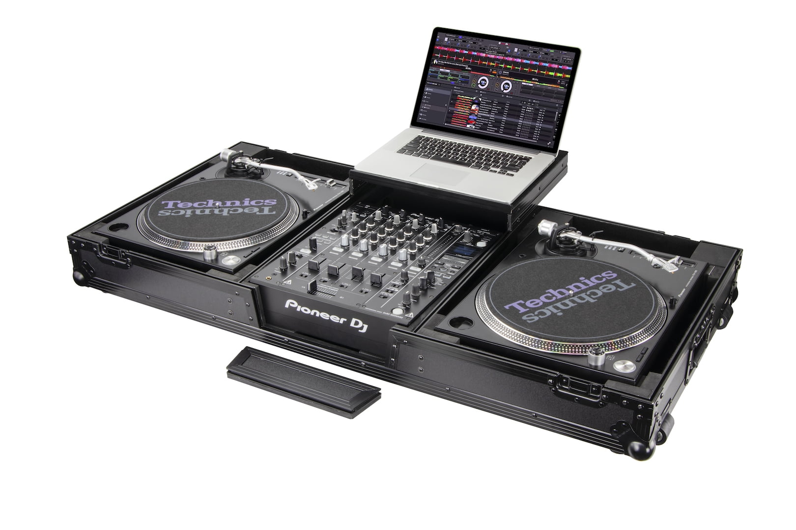 BLACK LABEL LOW PROFILE (1-TEIR) GLIDE STYLE DJ COFFIN W/WHLS FOR A 12 ...