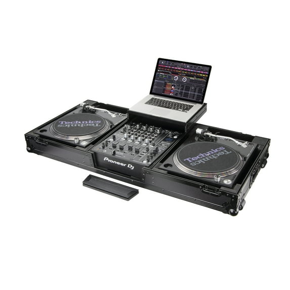 BLACK LABEL LOW PROFILE (1-TEIR) GLIDE STYLE DJ COFFIN W/WHLS FOR A 12 ...