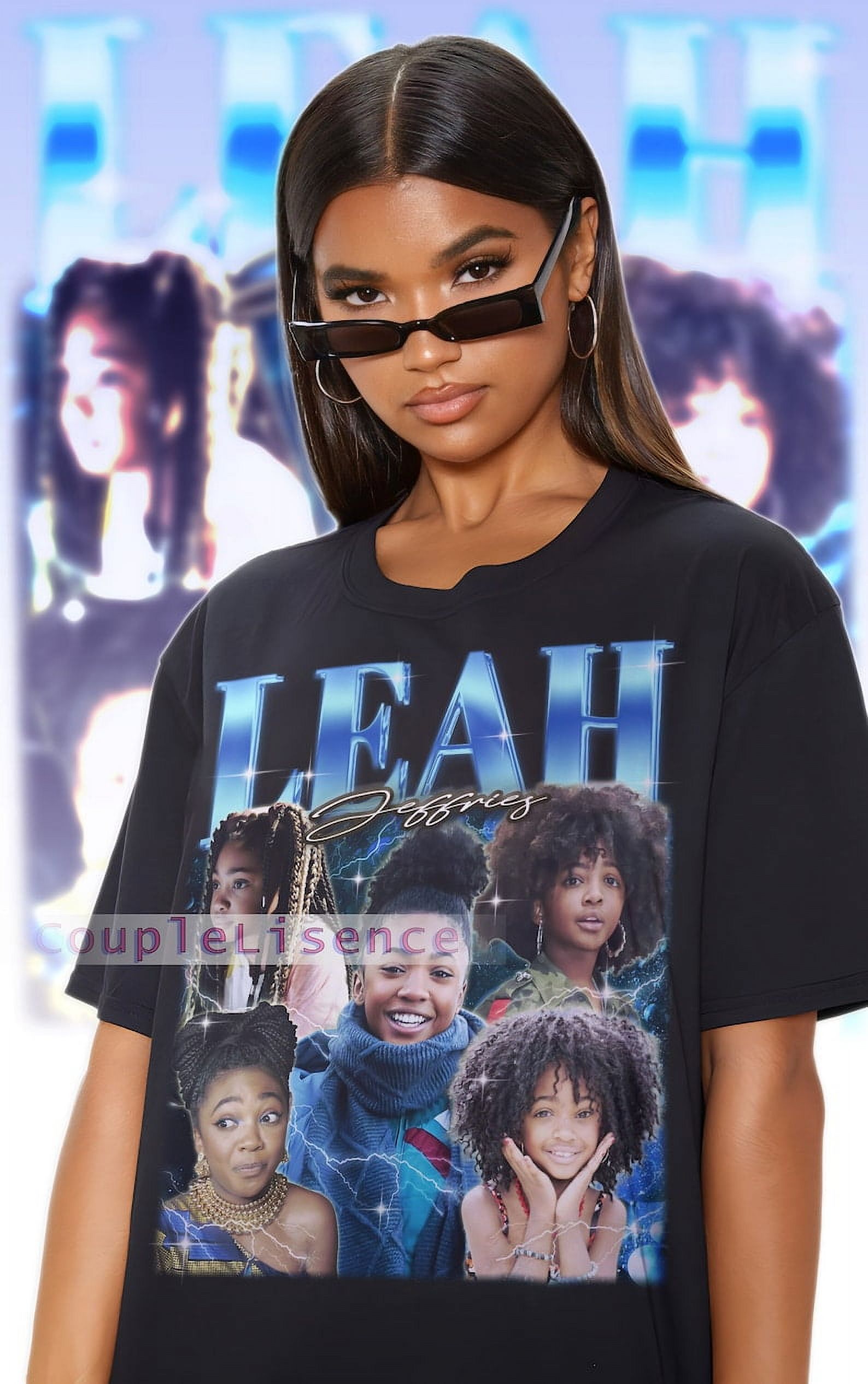 [BLACK] LEAH JEFFRIES Vintage | Leah Jeffries Homage Fan Tees | Leah ...