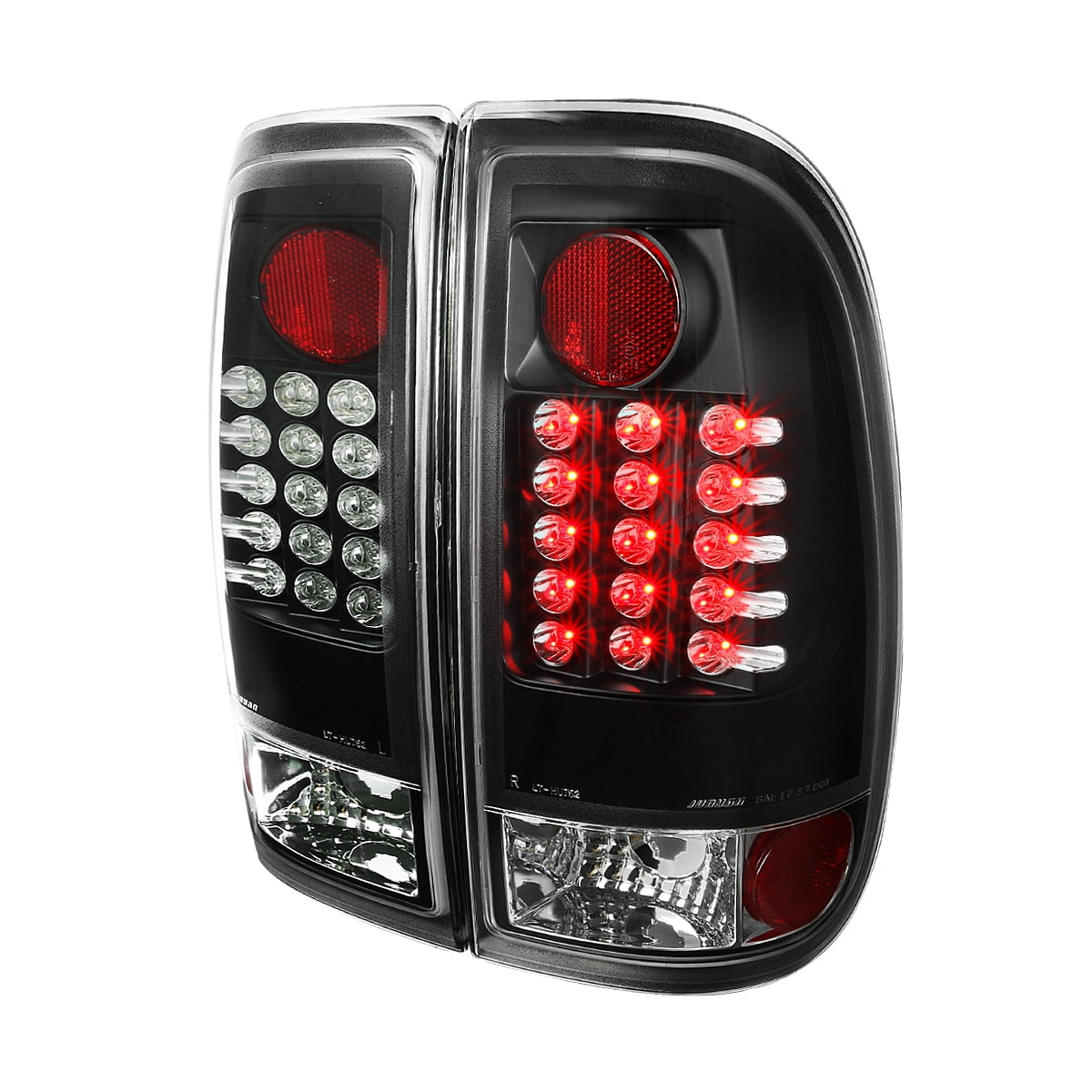 BLACK LED TAIL LIGHTS Made for and Compatible with 08-16 FORD F250 ...