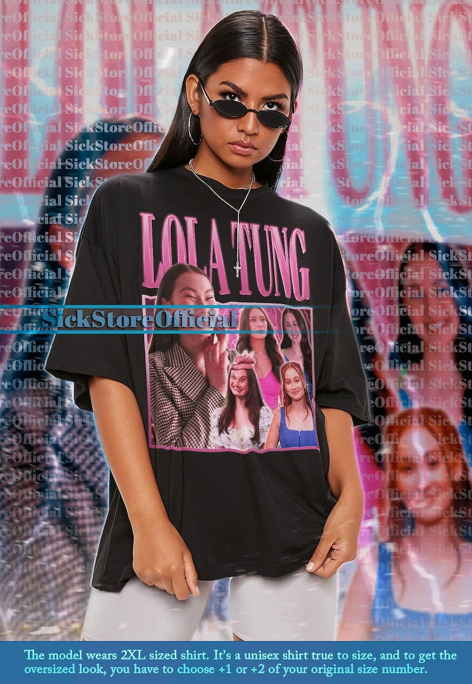 [BLACK] LOLA TUNG Vintage Shirt, Lola Tung Homage Tshirt, Lola Tung Fan ...