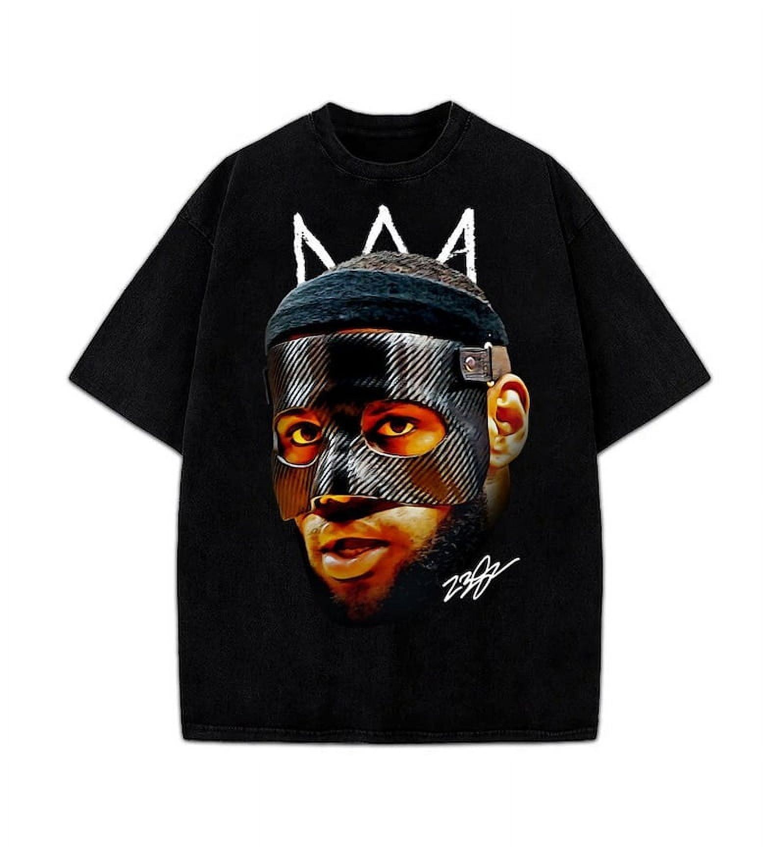 [BLACK] Lebron James Mask Masked Lebron Basketball Graphic Design King ...
