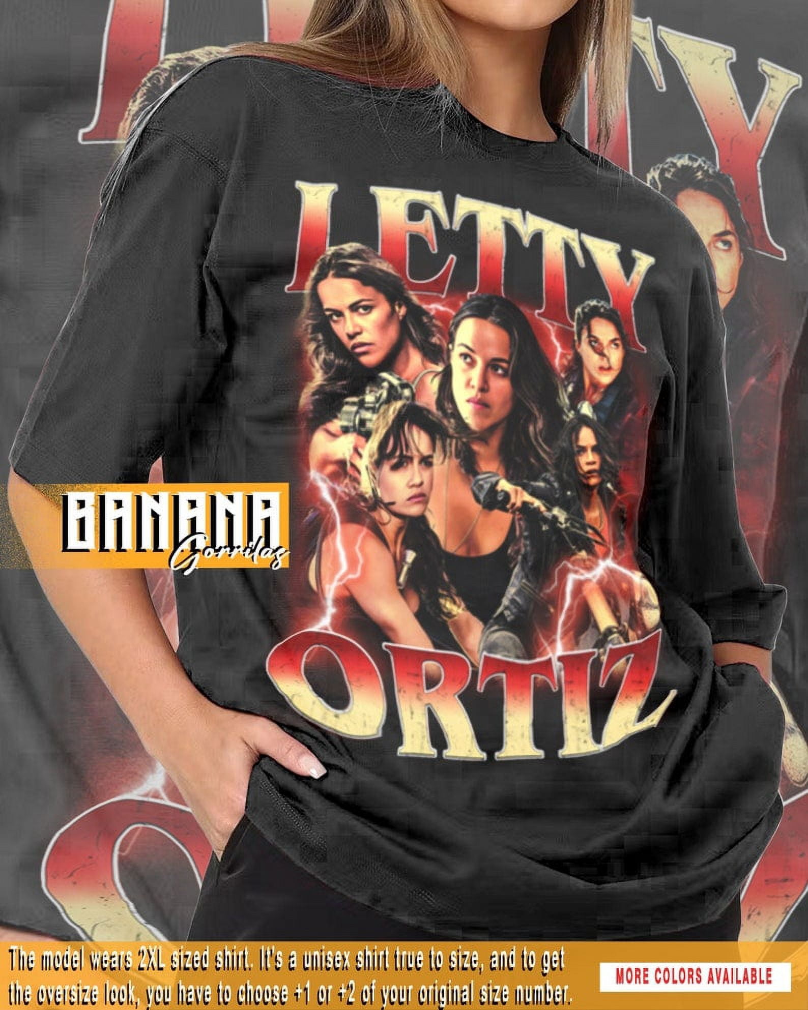 [BLACK] Letty Ortiz Shirt, Character Letty Movie Classic Vintage retro ...