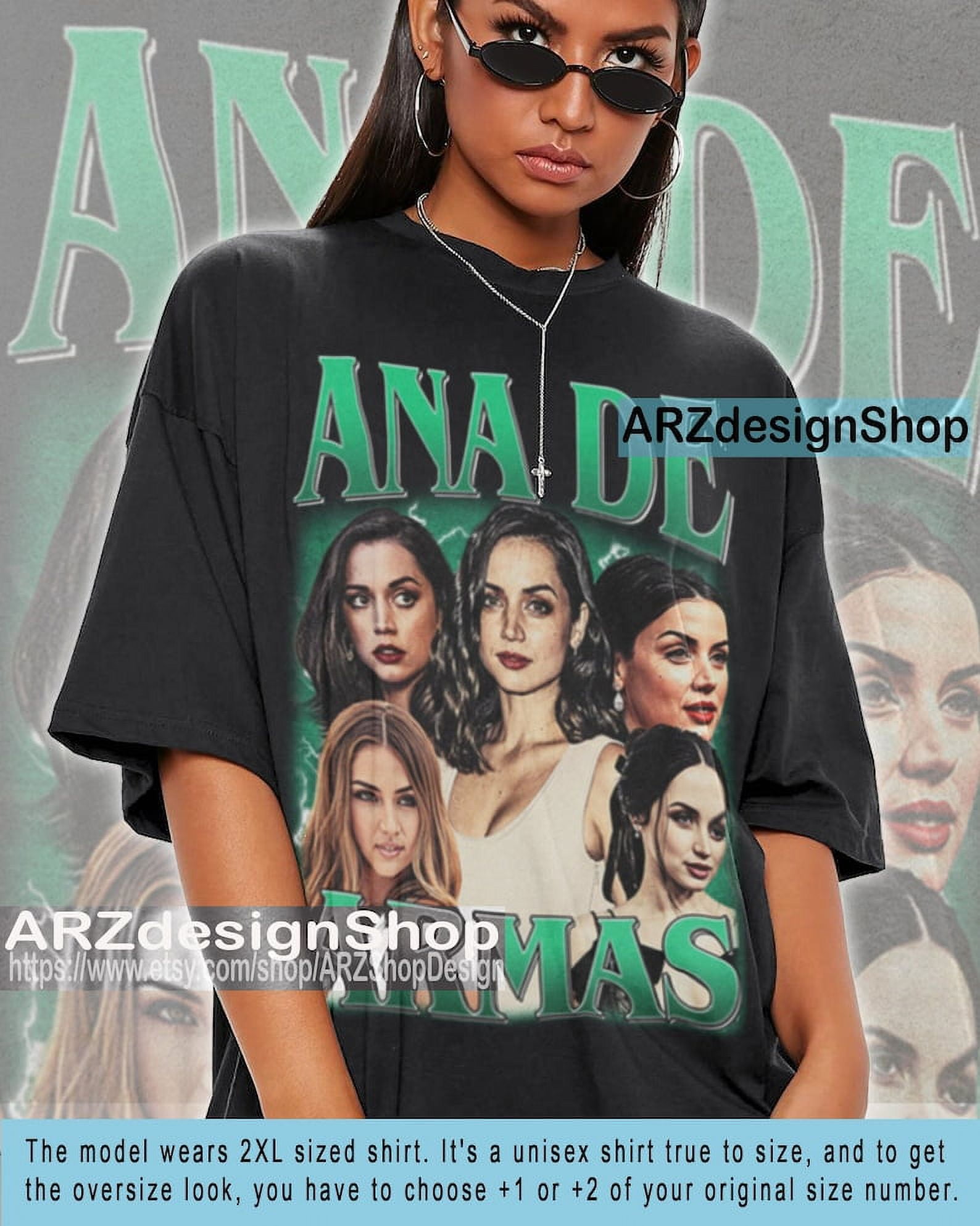 [BLACK] Limited Ana De Armas Shirt - Walmart.com