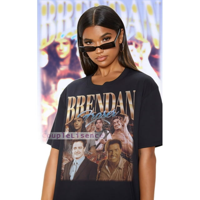 [black] Limited Brendan Fraser Shirt Brendan Fraser Fan Tees