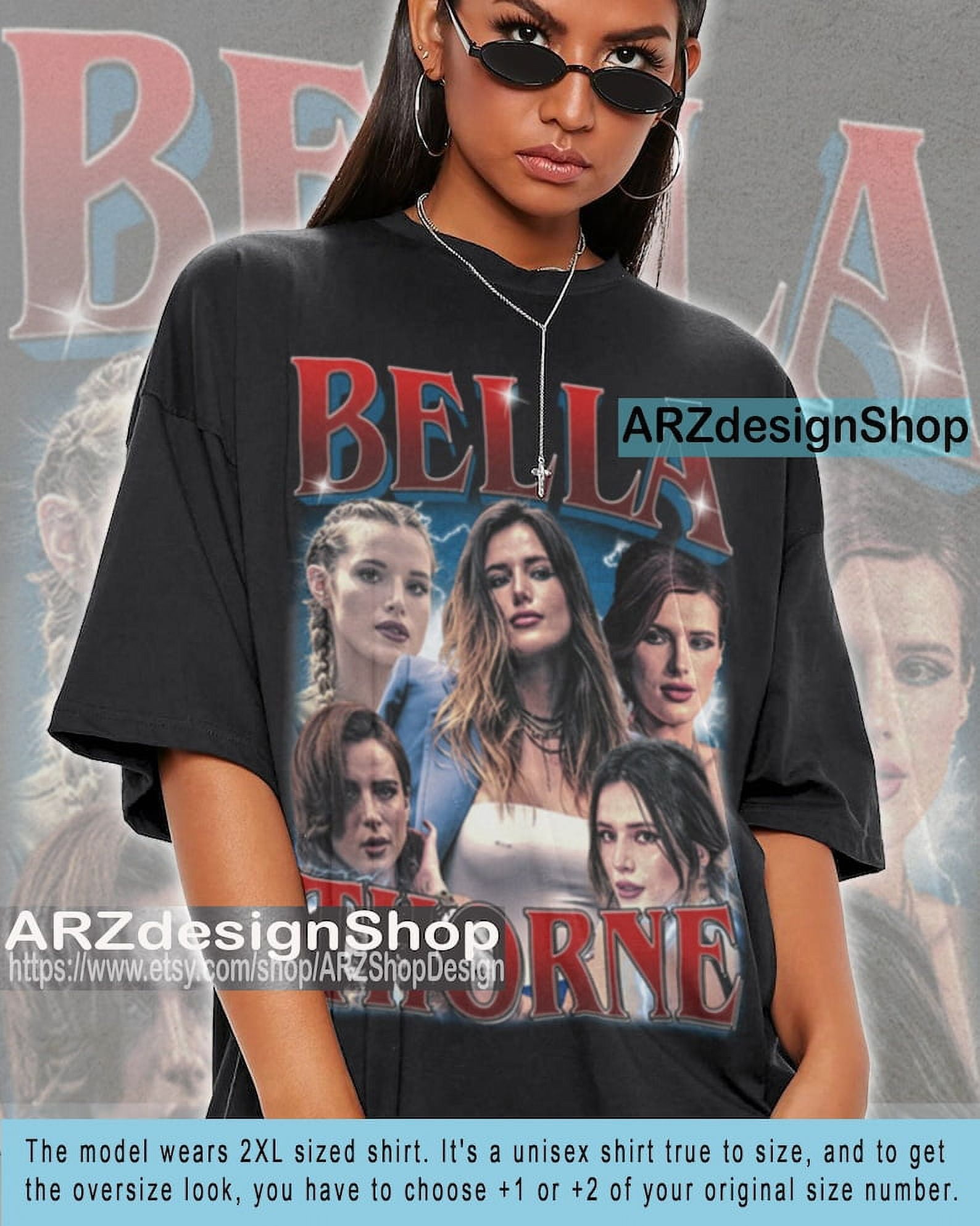 [BLACK] Limited Bella Thorne Shirt Gift Graphic Tee Horror movie T ...