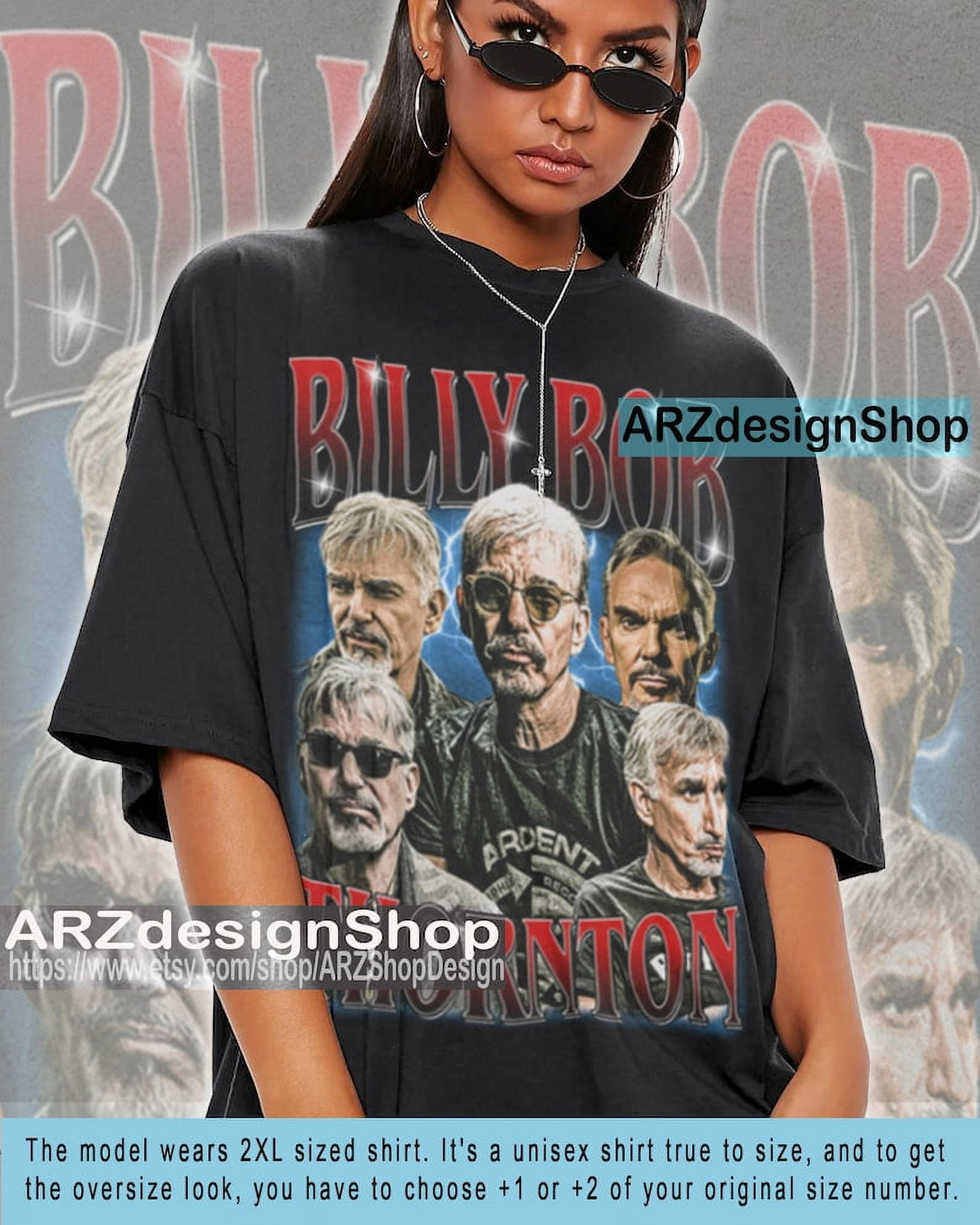 [BLACK] Limited Billy Bob Thornton Shirt Gift Graphic Tee Horror movie ...