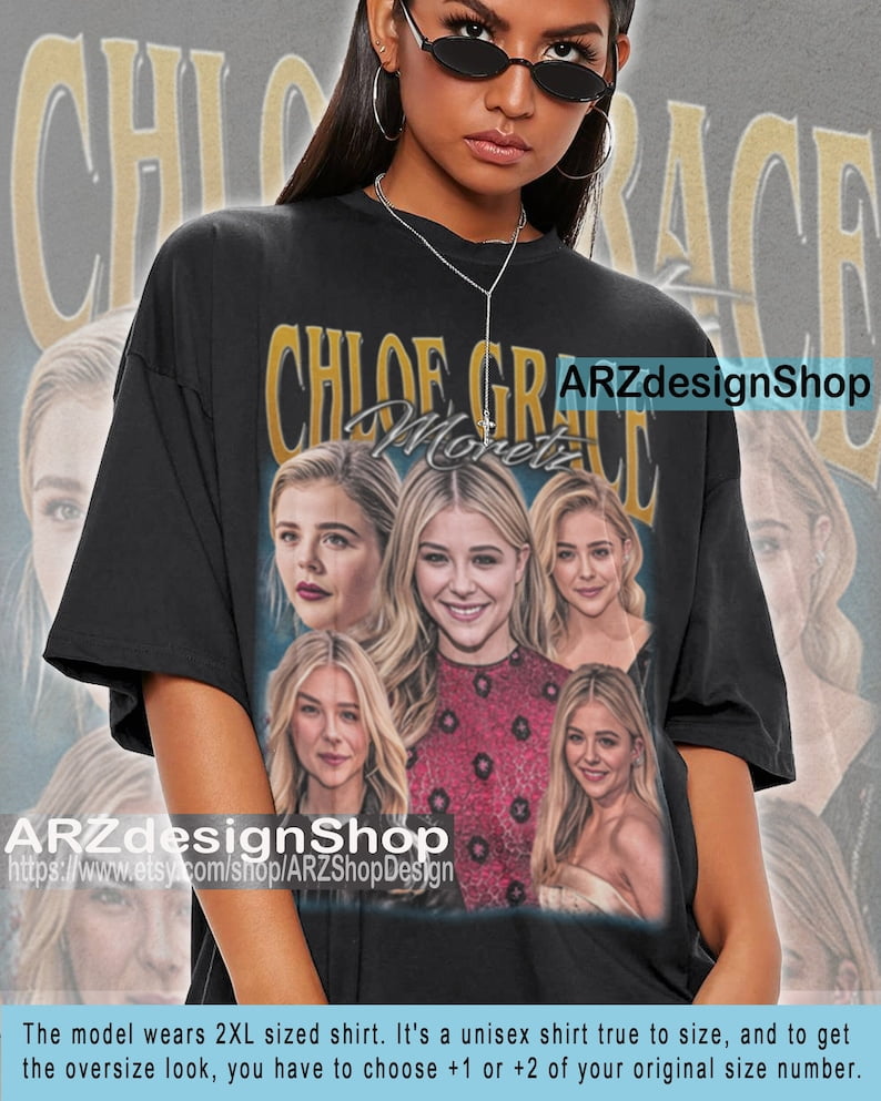 [BLACK] Limited Chloe Grace Moretz T-Shirt - Walmart.com