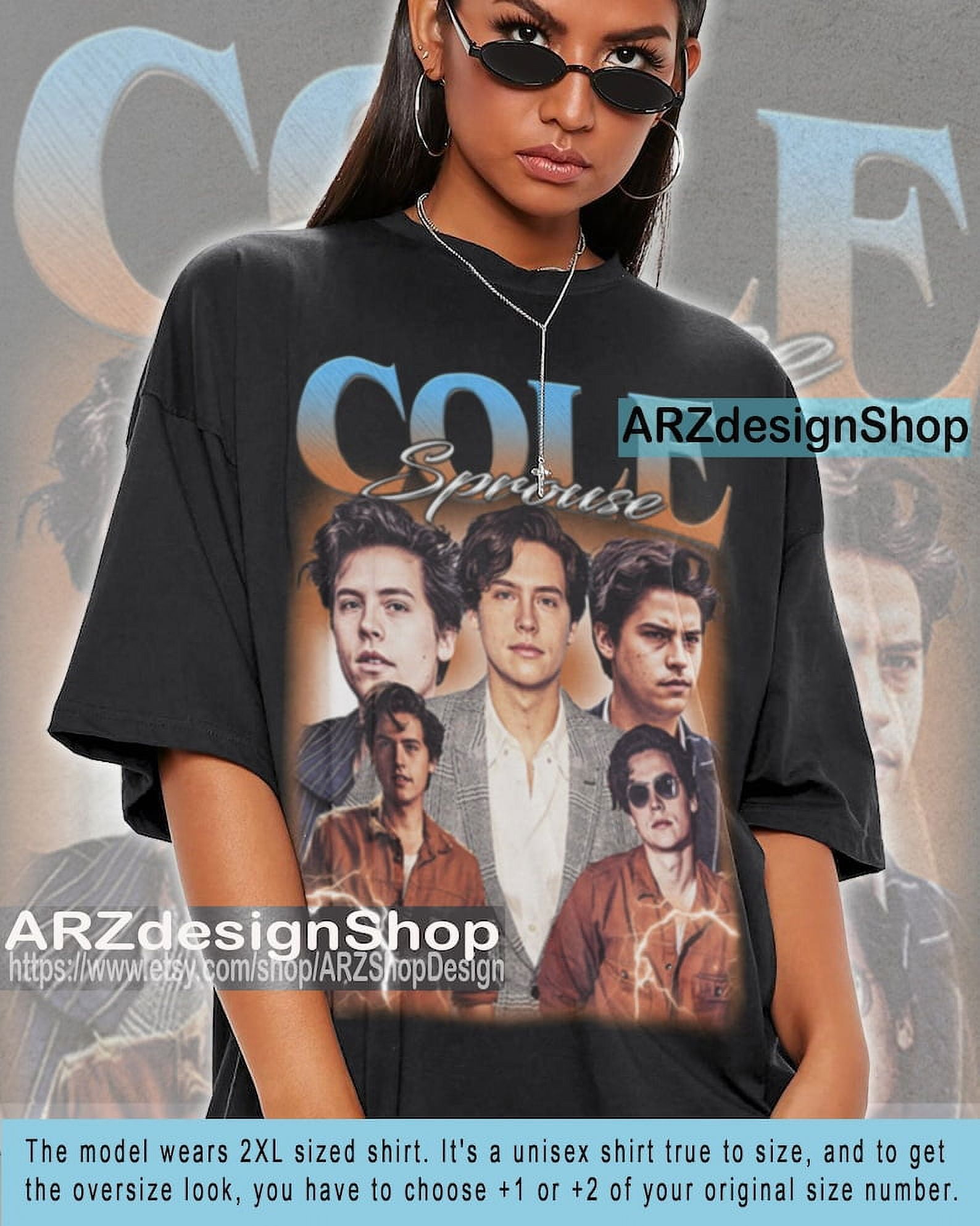 [BLACK] Limited Cole Sprouse Shirt Gift Graphic Tee Horror movie T-Shirt Vintage 90s Cole ...