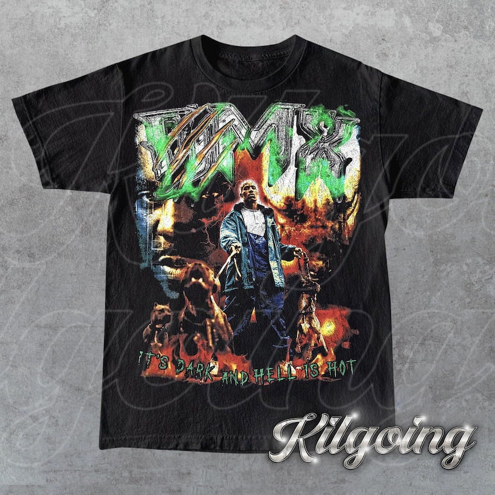 [BLACK] Limited DMX It's Dark and Hell Is Not Vintage 90s T-Shirt, Gift For Woman and Man Unisex ...