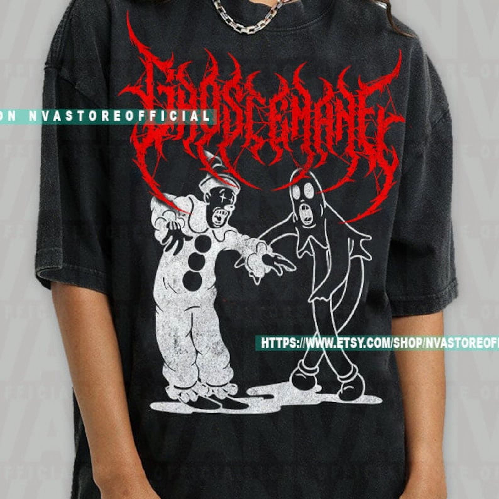 [BLACK] Limited Ghostemane Black Metal T-shirt, Ghostemane Metal T-Shirt, Black Metal T-Shirt ...