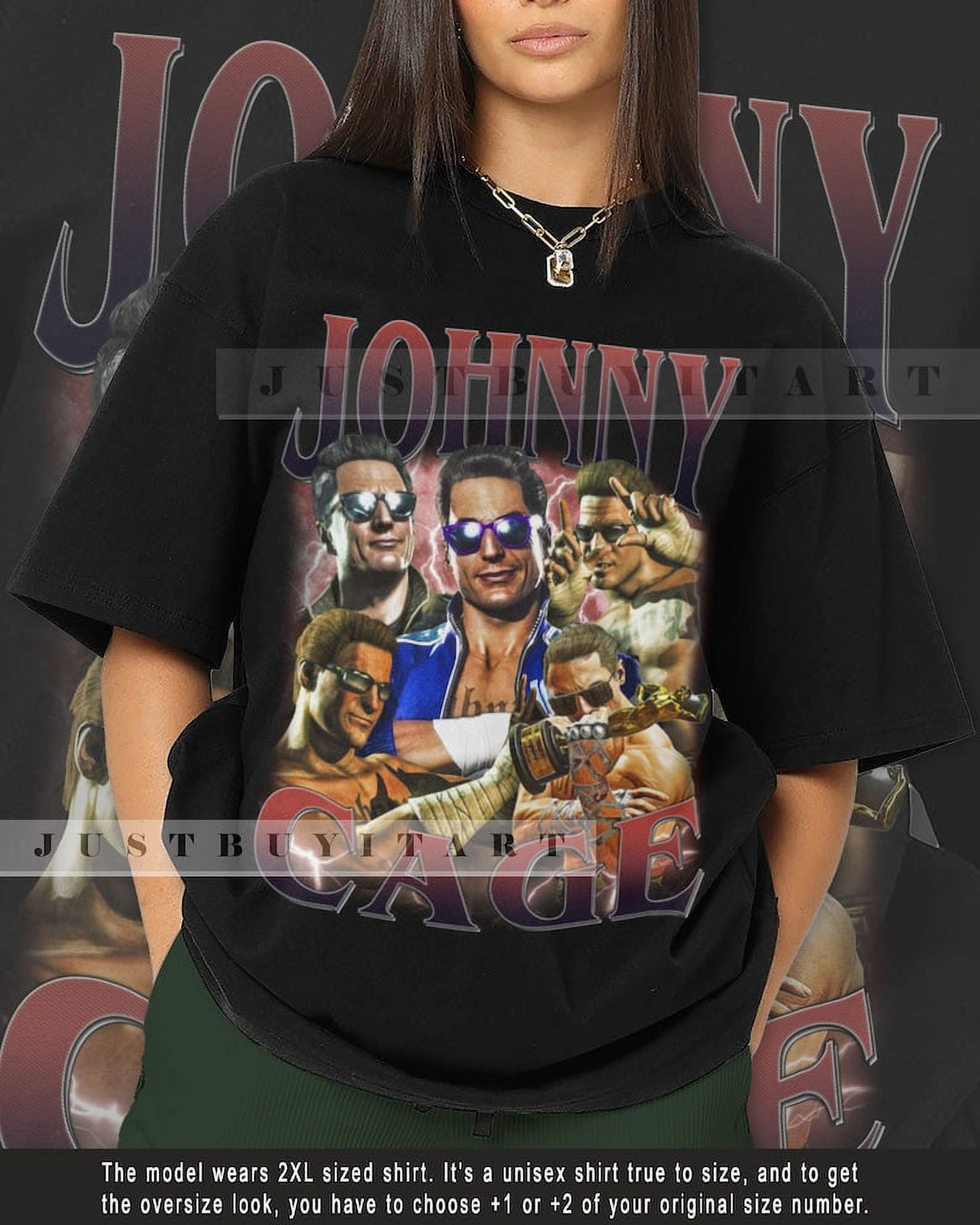 [BLACK] Limited Johnny Cage Shirt - Walmart.com
