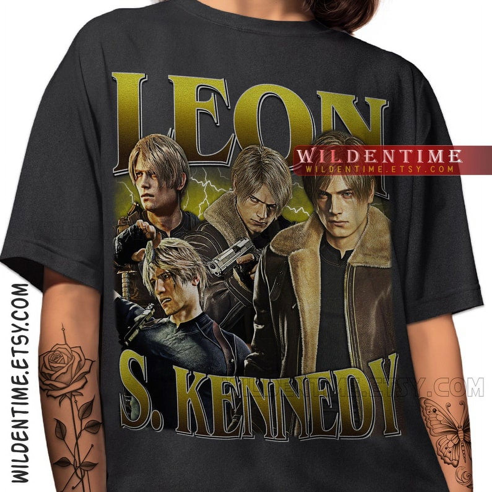 [BLACK] Limited Leon S. Kennedy Vintage T-Shirt, LEON Shirt, Leon ...