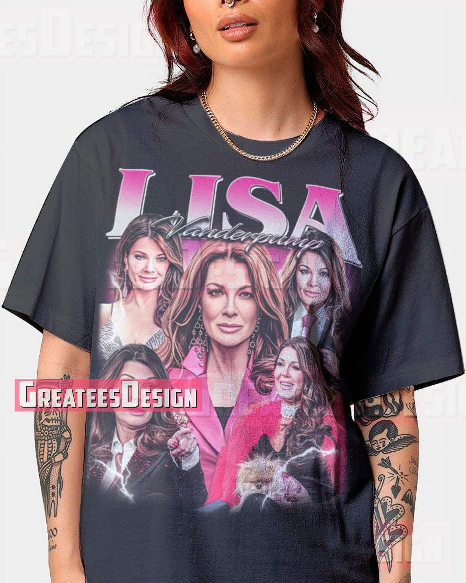 [BLACK] Limited Lisa Vanderpump T-Shirt - Walmart.com