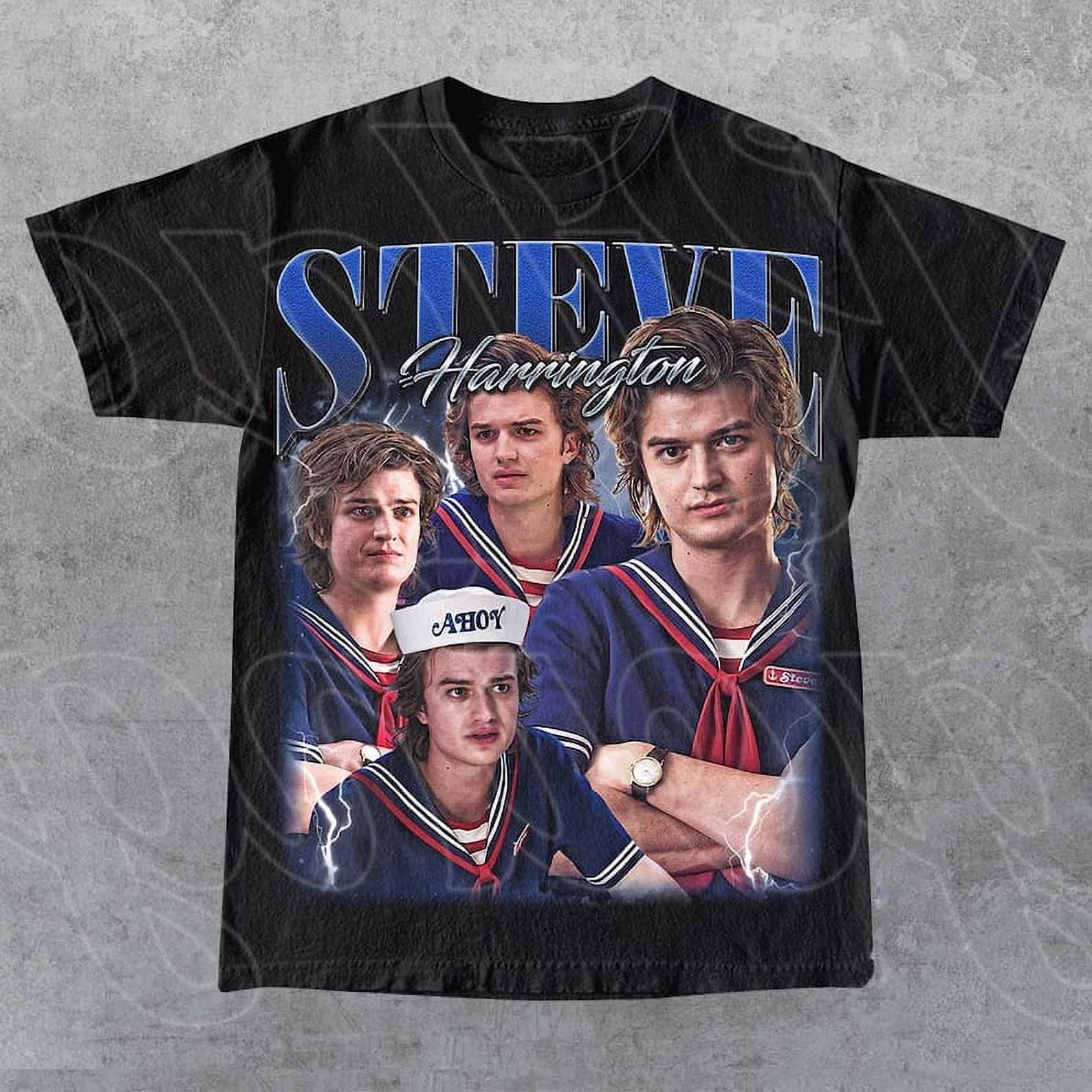 [BLACK] Limited Steve Harrington Vintage T-Shirt - Walmart.com