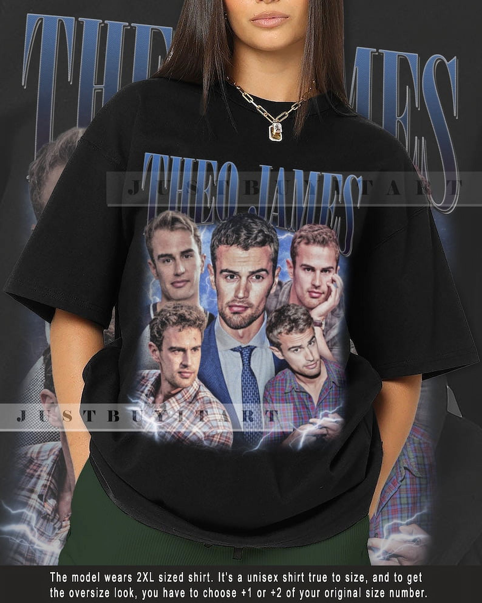 [BLACK] Limited Theo James Shirt Gift Movie Theo James T-Shirt ...
