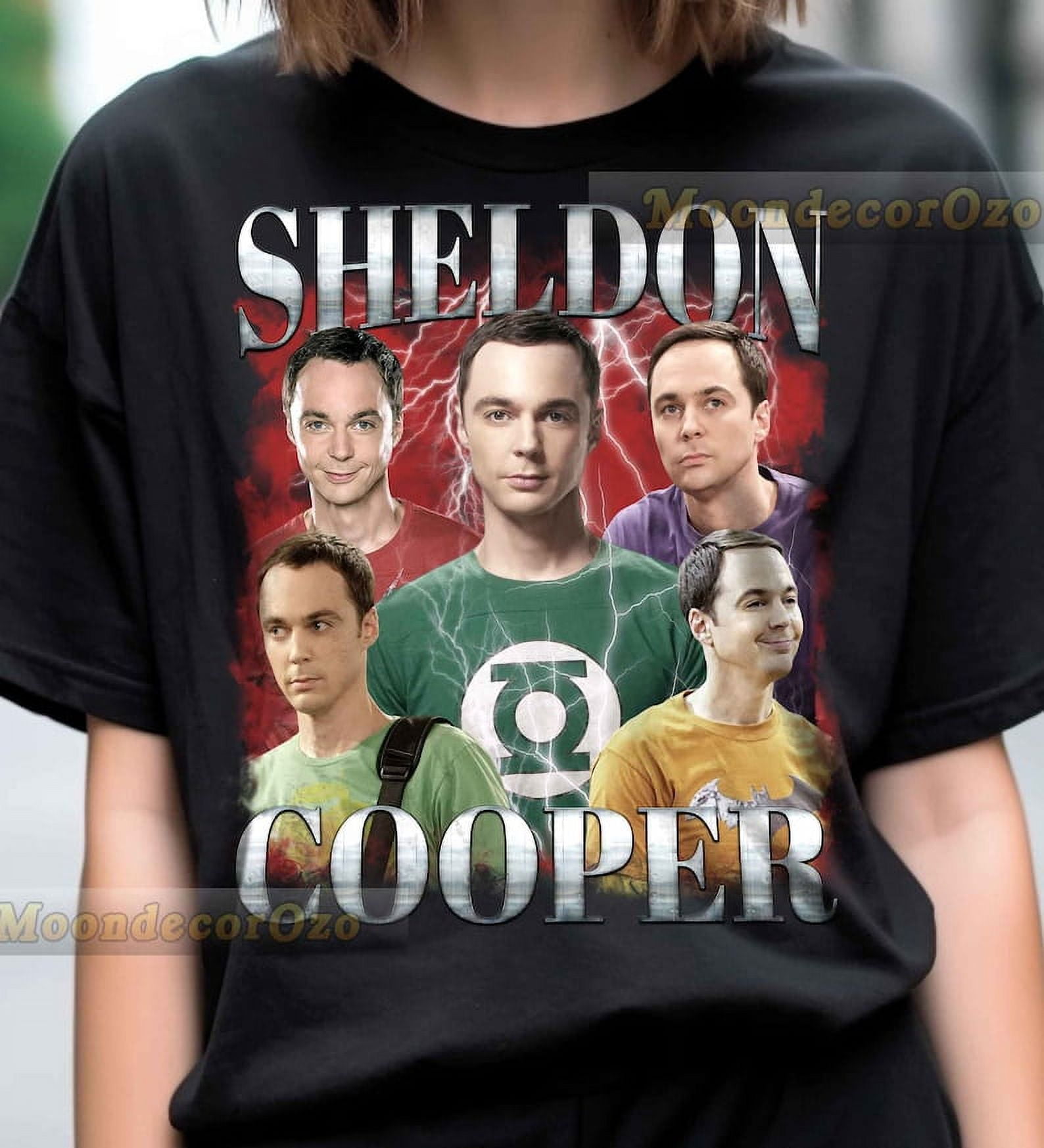 [BLACK] Limited Vintage Sheldon Cooper Tshirt - Walmart.com