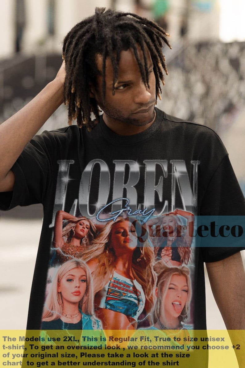 [BLACK] Loren Gray, Loren Gray Tshirt, Vintage Loren Gray Shirt, Loren ...