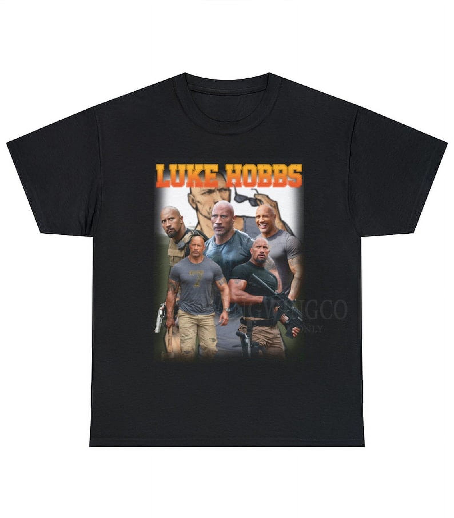 [BLACK] Luke Hobbs Vintage Bootleg Tee - Walmart.com