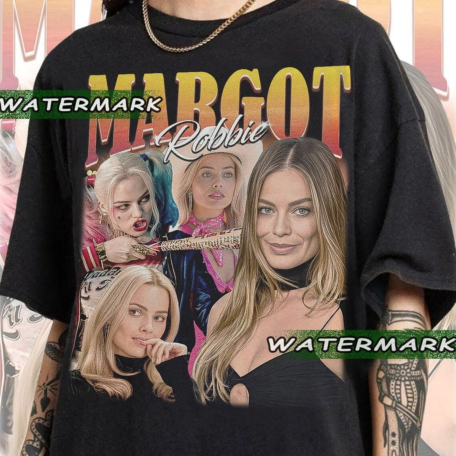 [BLACK] MARGOT ROBBIE I Margot Robbie Shirt, Margot Robbie T-Shirt ...