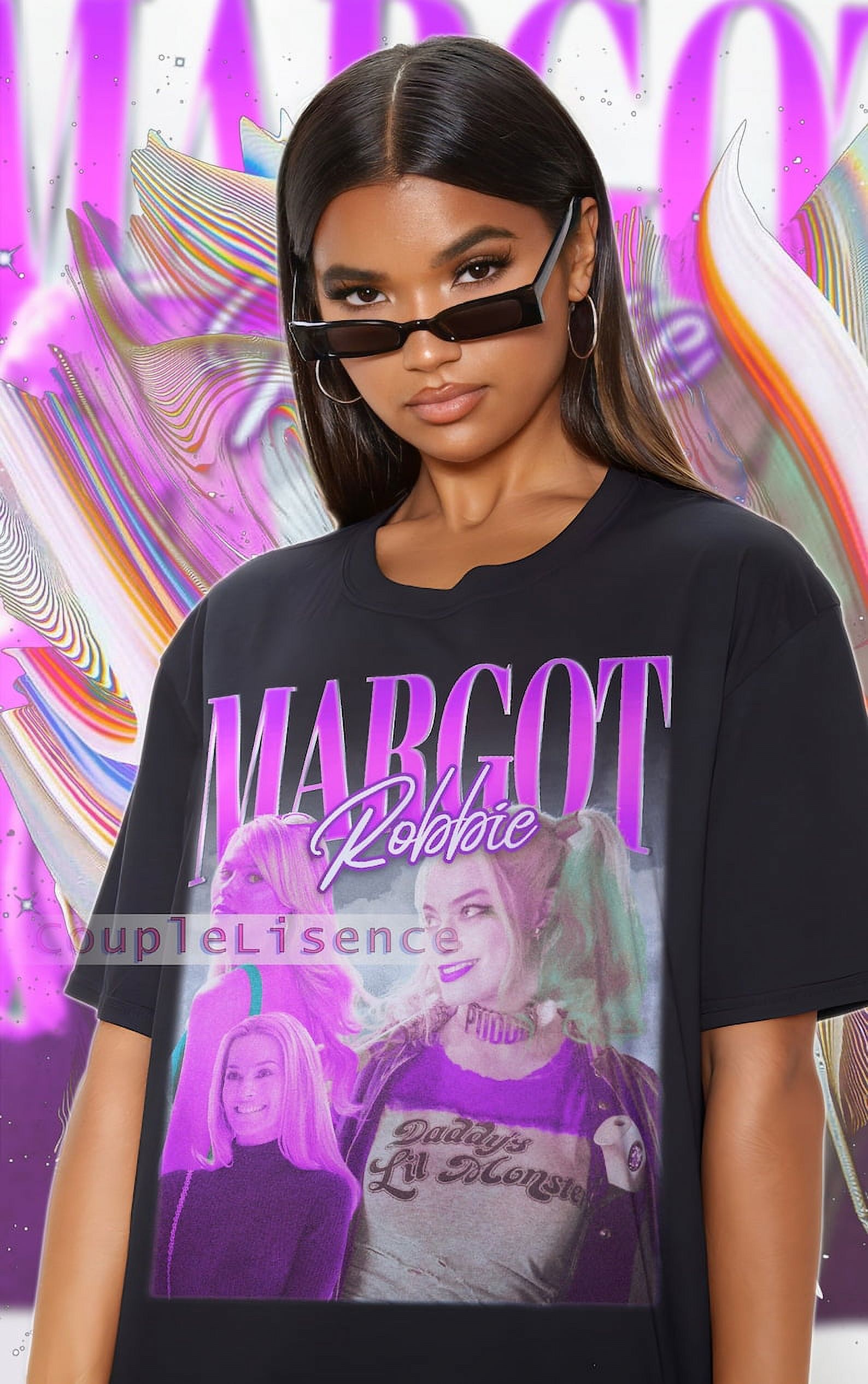 [BLACK] MARGOT ROBBIE Vintage Shirt | Margot Robbie Homage Tshirt ...