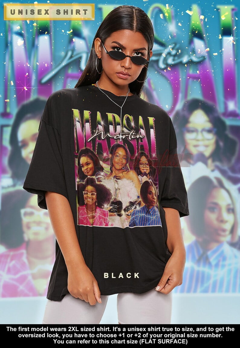 [BLACK] MARSAI MARTIN Retro T-shirt - Marsai Martin Fans Tee, Marsai ...