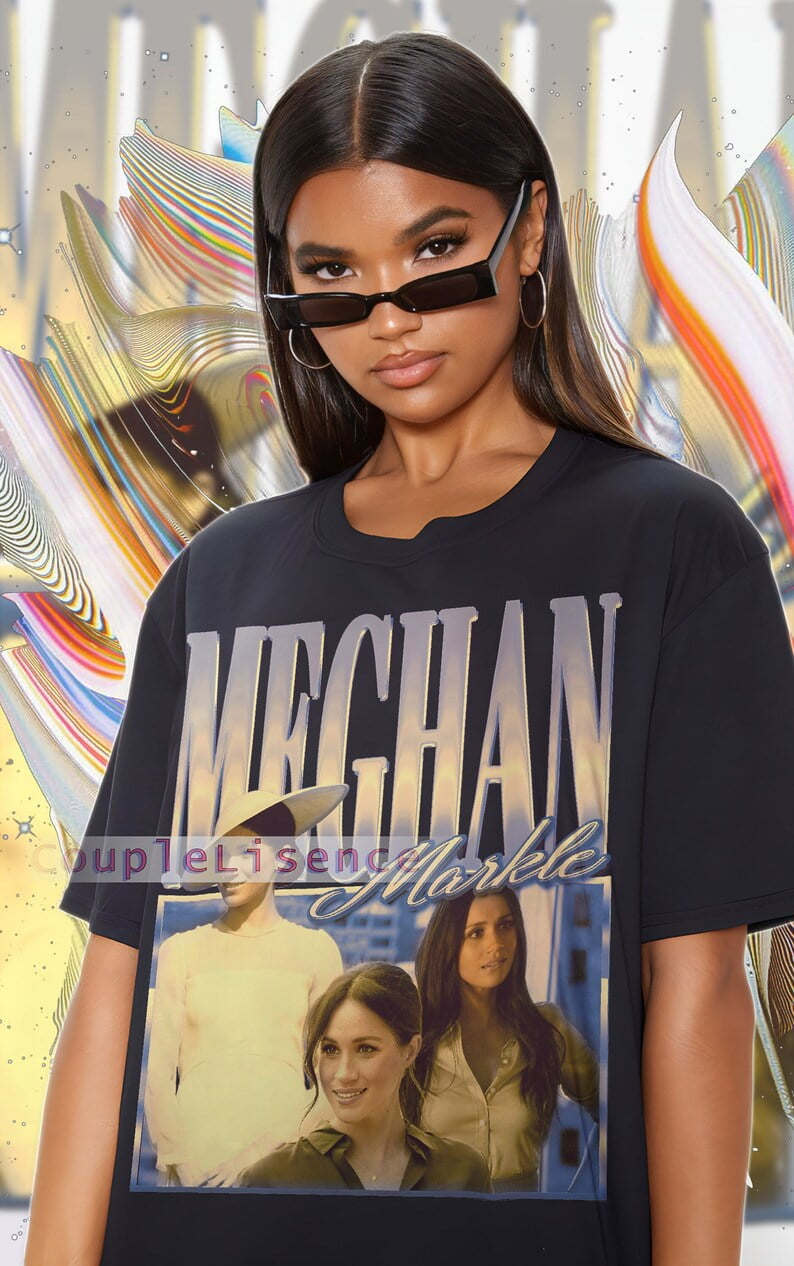 [BLACK] MEGHAN MARKLE Vintage Shirt | Meghan Markle Homage Retro ...