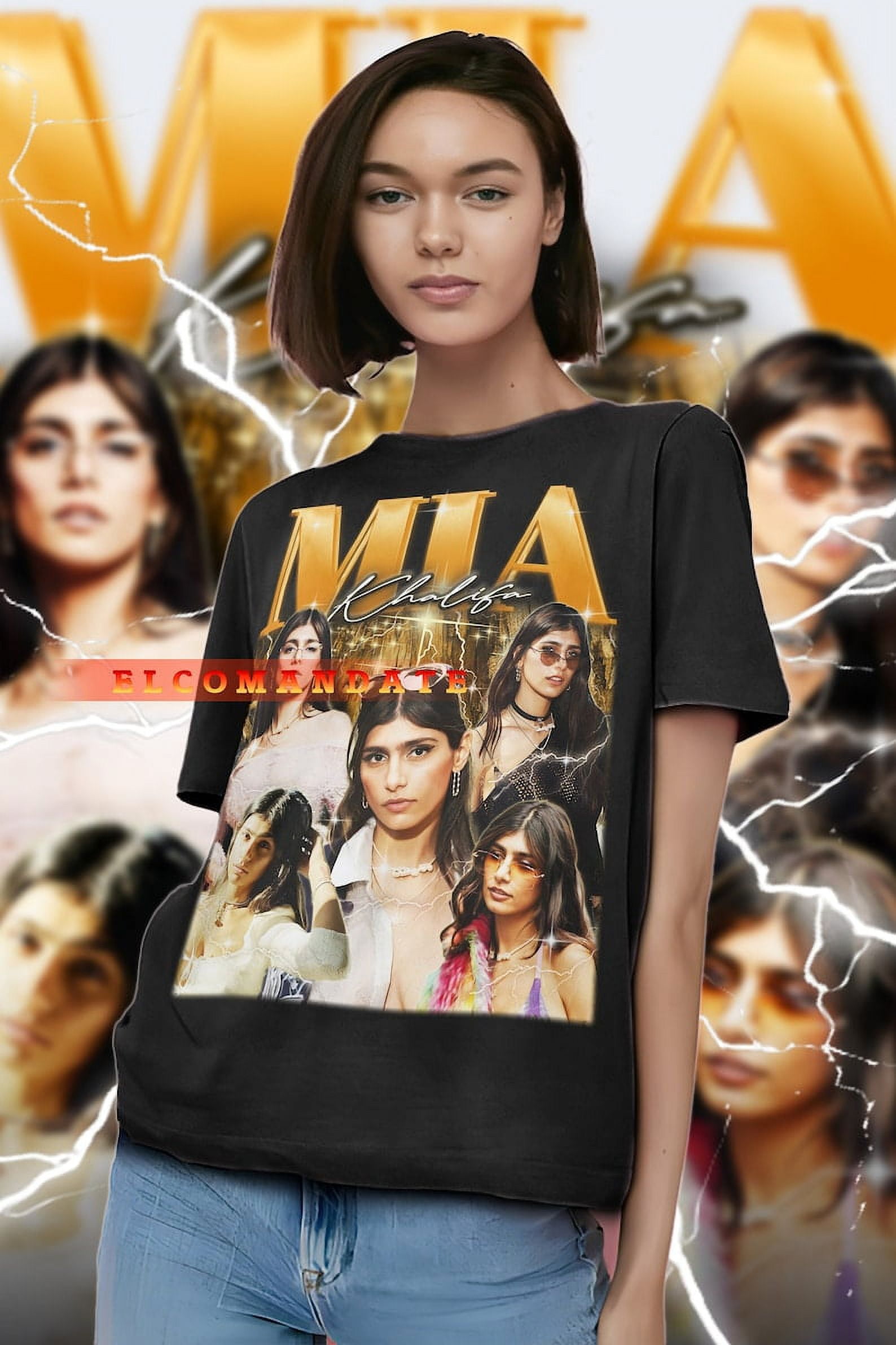 [BLACK] MIA KHALIFA Vintage Shirt, Mia Khalifa Homage Tshirt, Mia ...
