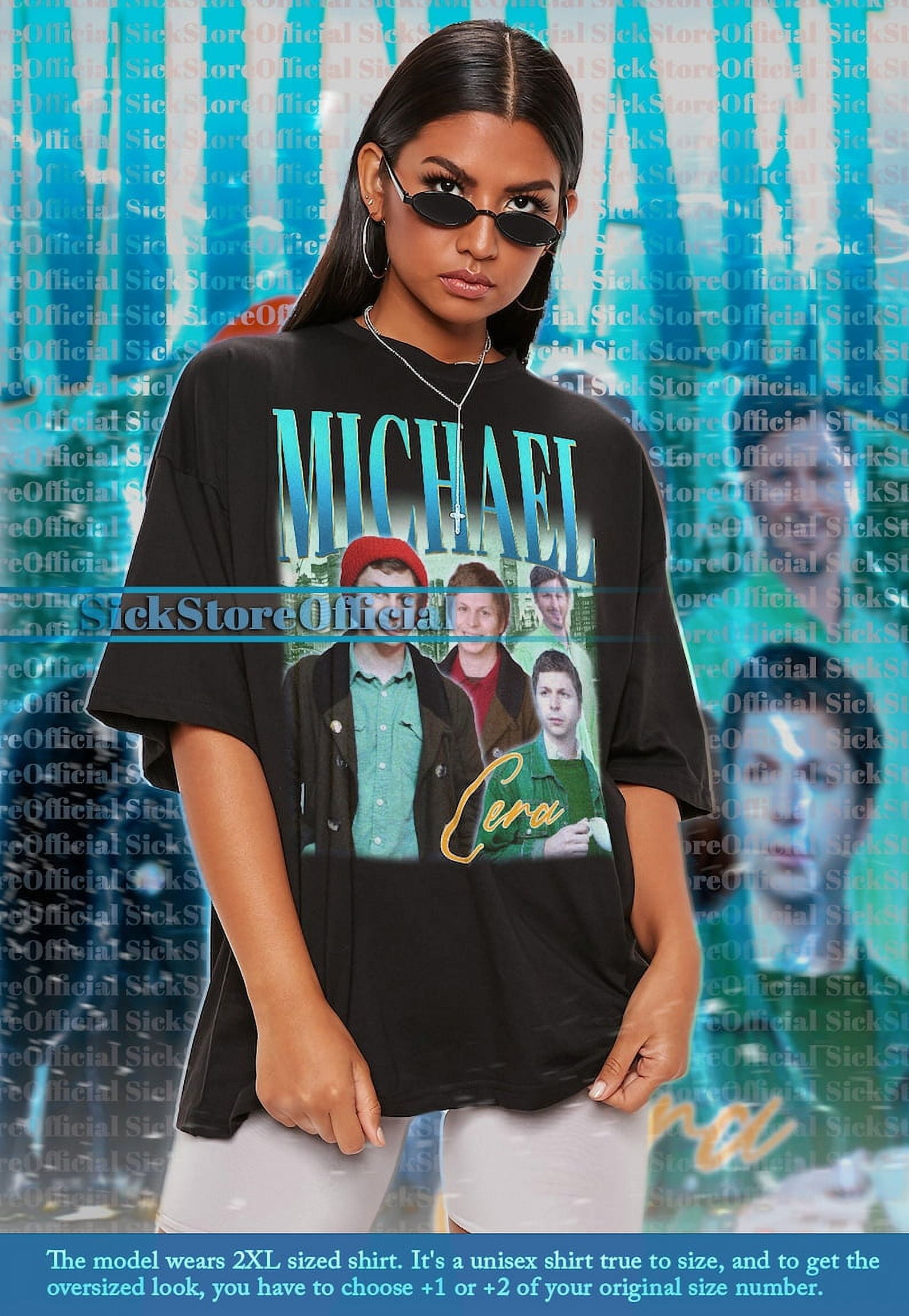 [BLACK] MICHAEL CERA Shirt, Michael Cera Homage T-Shirt, Michael Austin ...