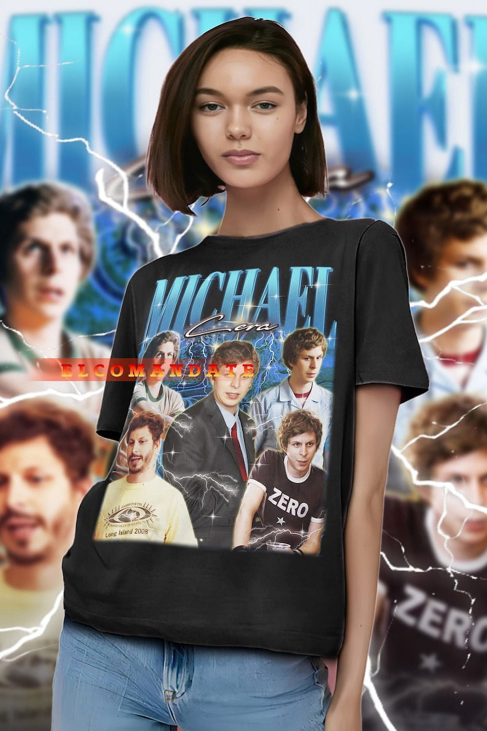 [BLACK] MICHAEL CERA Vintage Shirt, Michael Cera Homage Tshirt, Michael ...