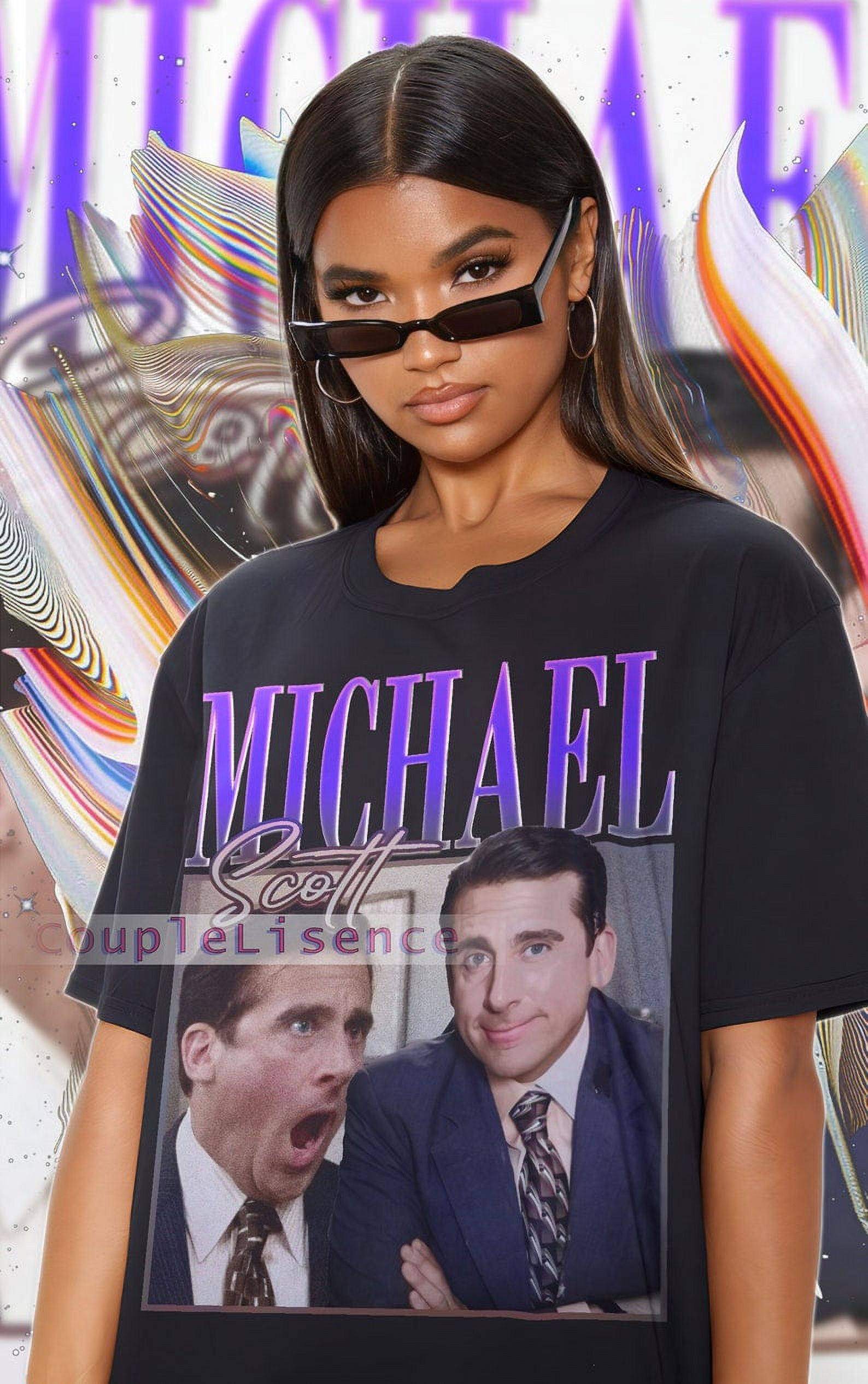 [BLACK] MICHAEL SCOTT Vintage Shirt | Michael Scott Homage Retro ...
