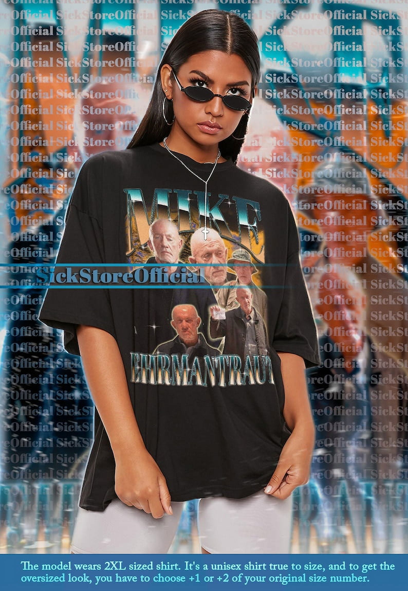 [BLACK] MIKE EHRMANTRAUT Vintage Shirt, Mike Ehrmantraut Homage Retro Tshirt, Mike Homage Fan ...