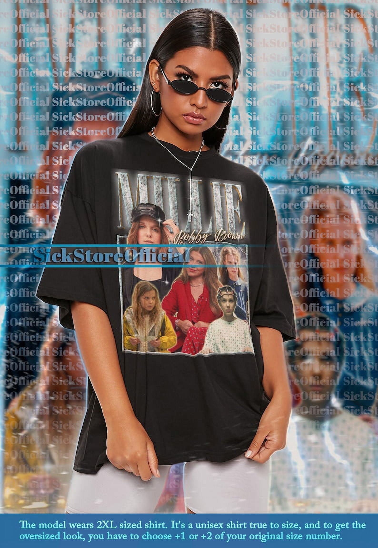 [BLACK] MILLIE BOBBY BROWN Vintage Shirt, Millie Bobby Brown Homage ...