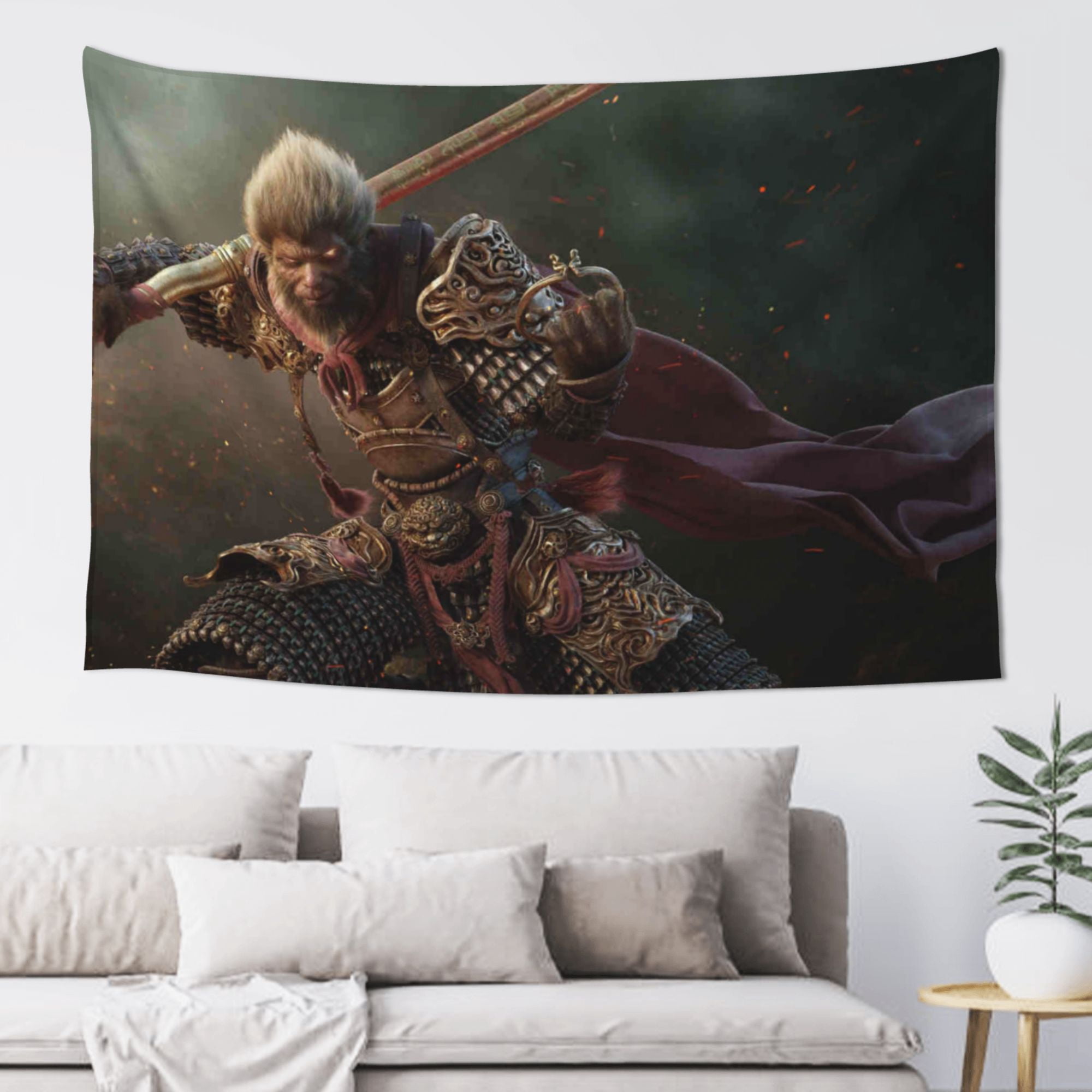 BLACK MYTH WUKONG tapestry Game Wall Hanging Studio Props Banner ...