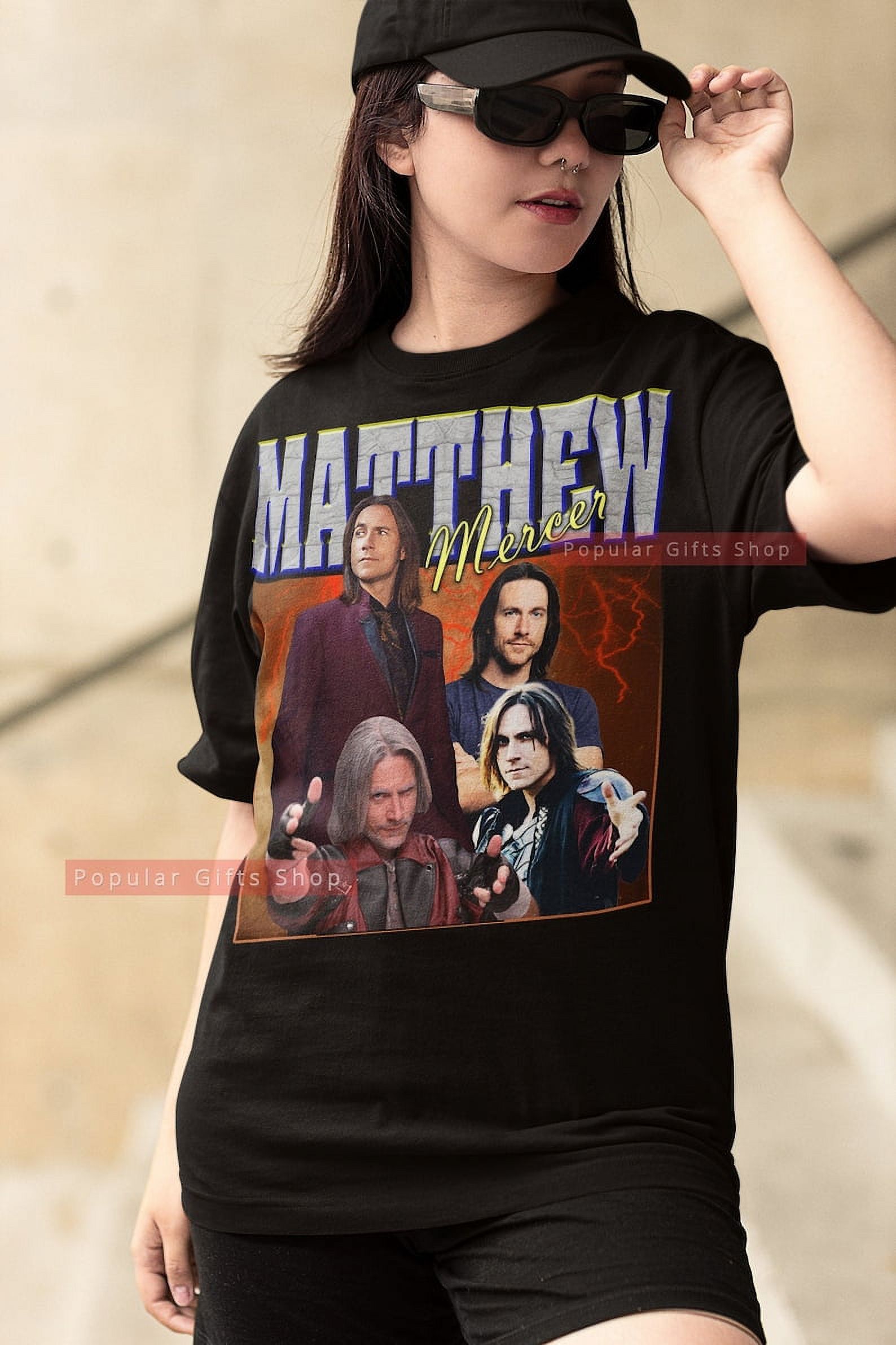 [BLACK] Matthew Mercer Vintage Unisex Shirt - Walmart.com