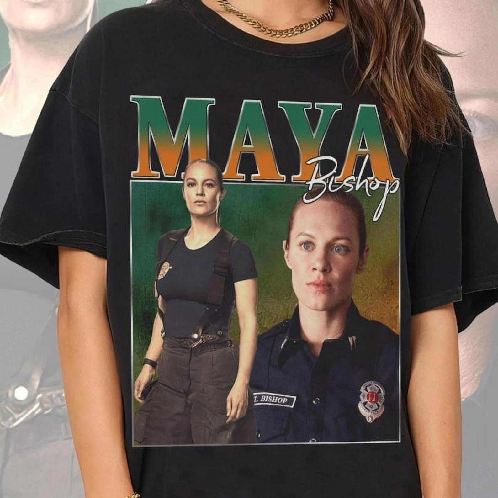 [BLACK] Maya Bishop T-shirt - Walmart.com