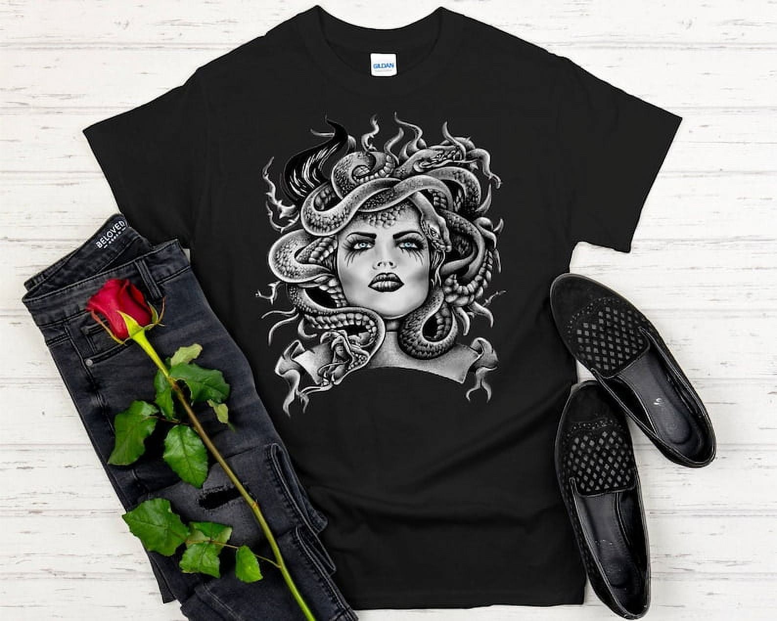 [BLACK] Medusa hecate Horror halloween character shirt - Walmart.com