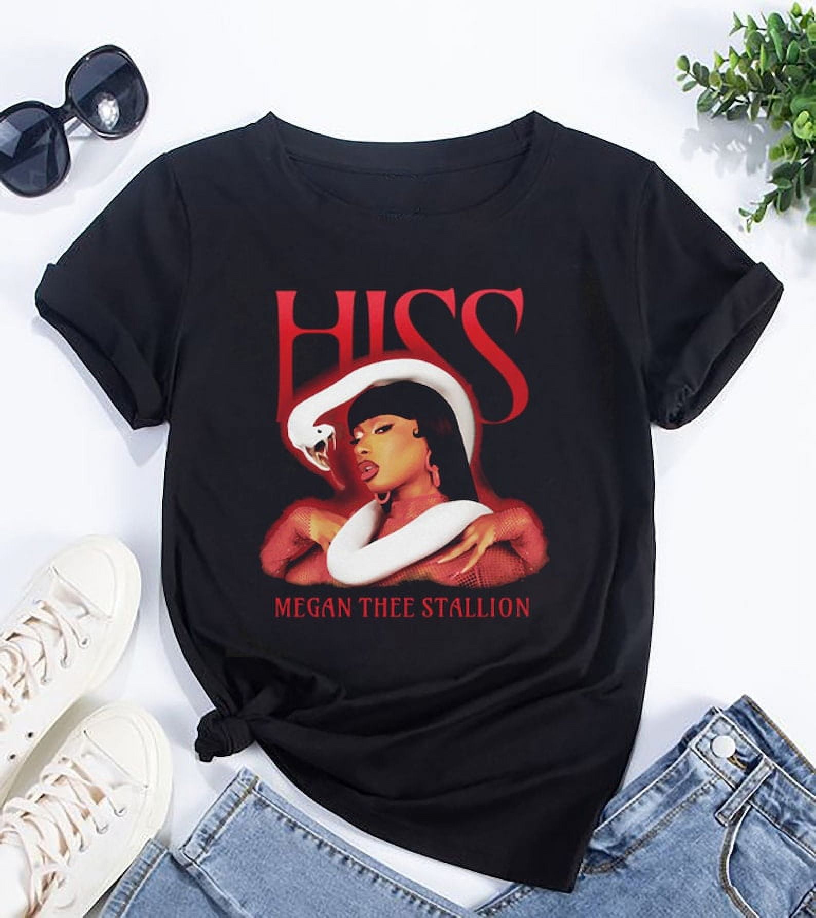 [BLACK] Megan Thee Stallion Hiss Album Shirt - Walmart.com