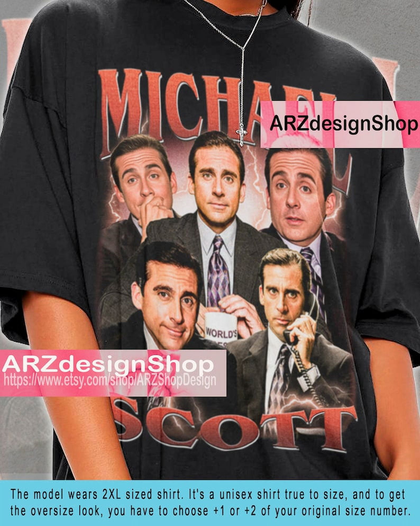 [BLACK] Michael Scott Shirt Gift For Man Homage Michael Scott T-Shirt ...