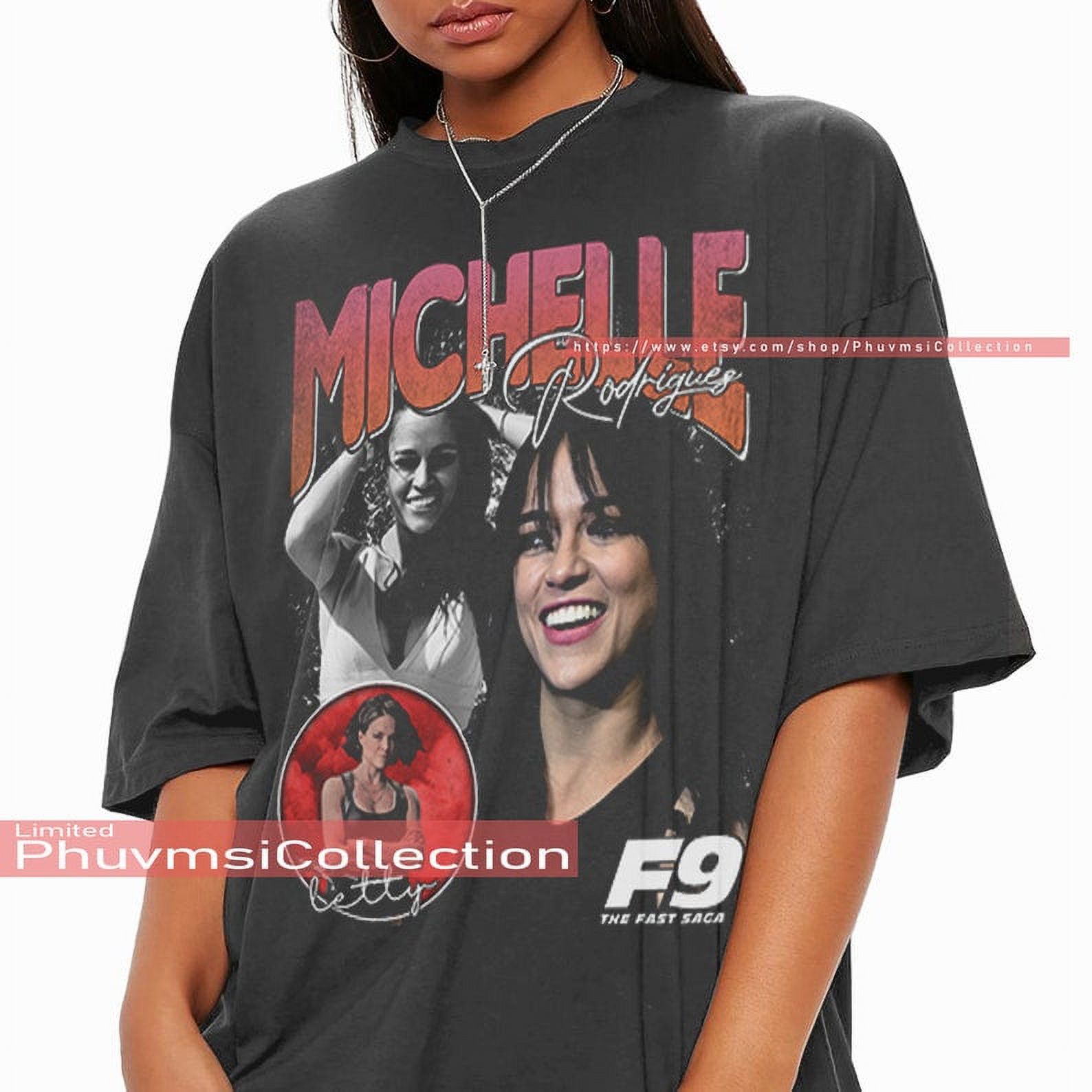 [BLACK] Michelle Rodriguez Shirt - Walmart.com