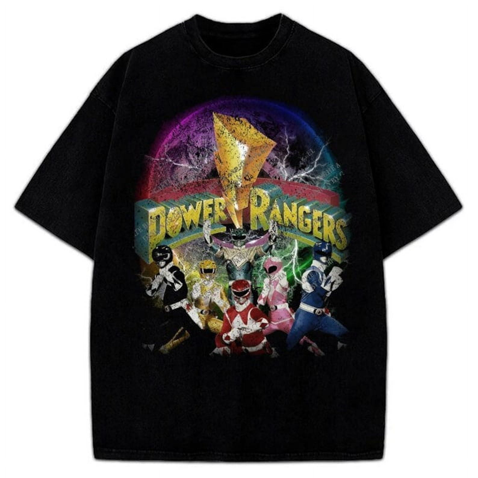 [BLACK] Mighty Morphin Power Ranger 90's Show Vintage Retro Fan Design ...