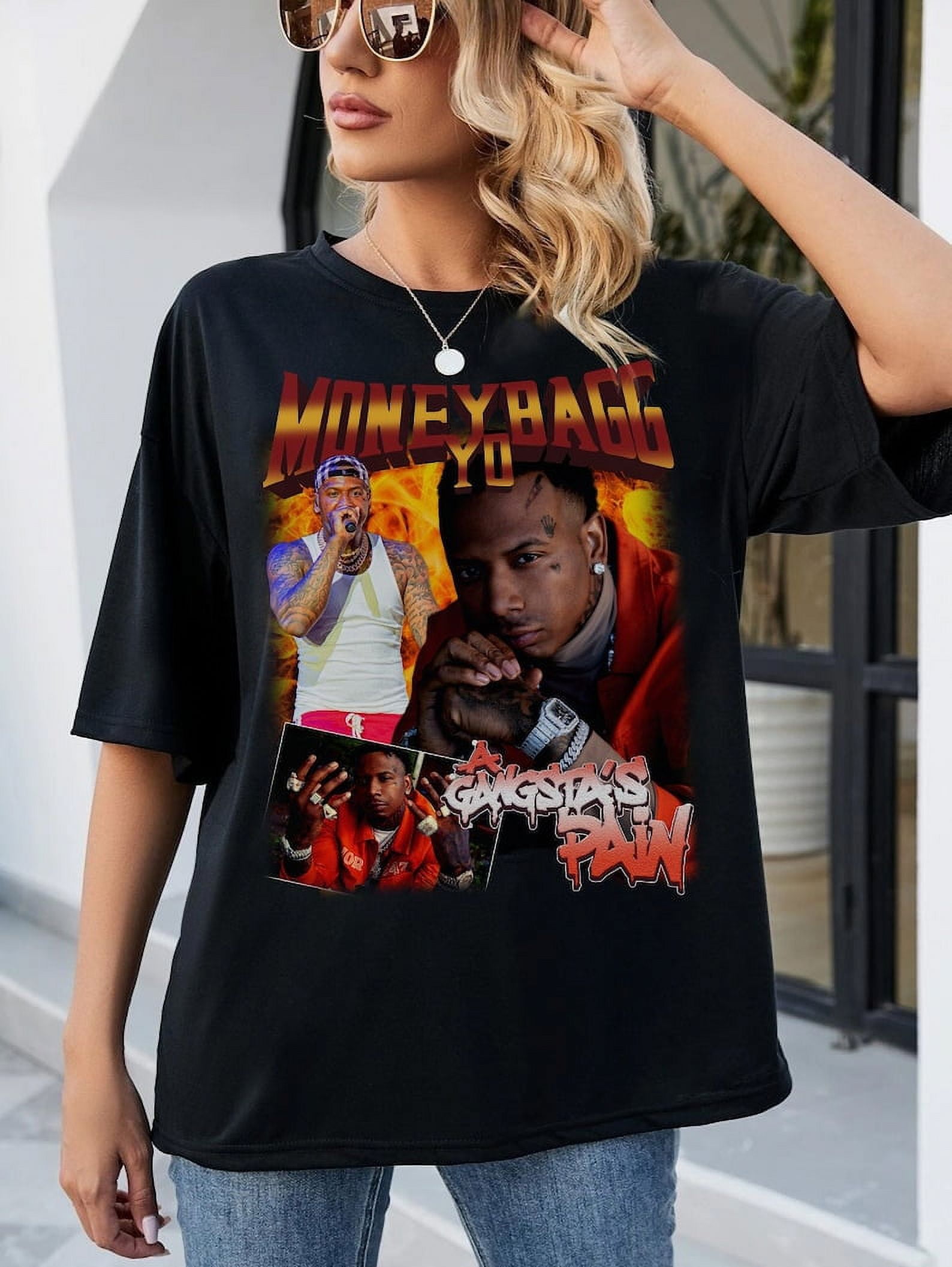 [BLACK] Moneybagg yo Unisex Shirt Moneybagg Yo Fan, Larger Than Life ...