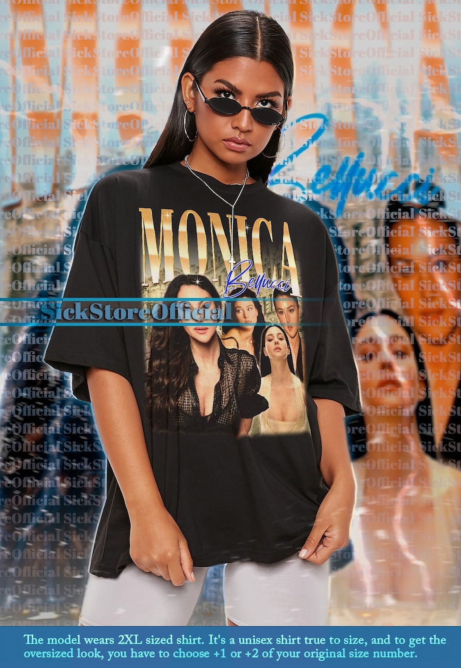 [BLACK] Monica Bellucci Vintage Shirt | Monica Bellucci Homage Tshirt ...