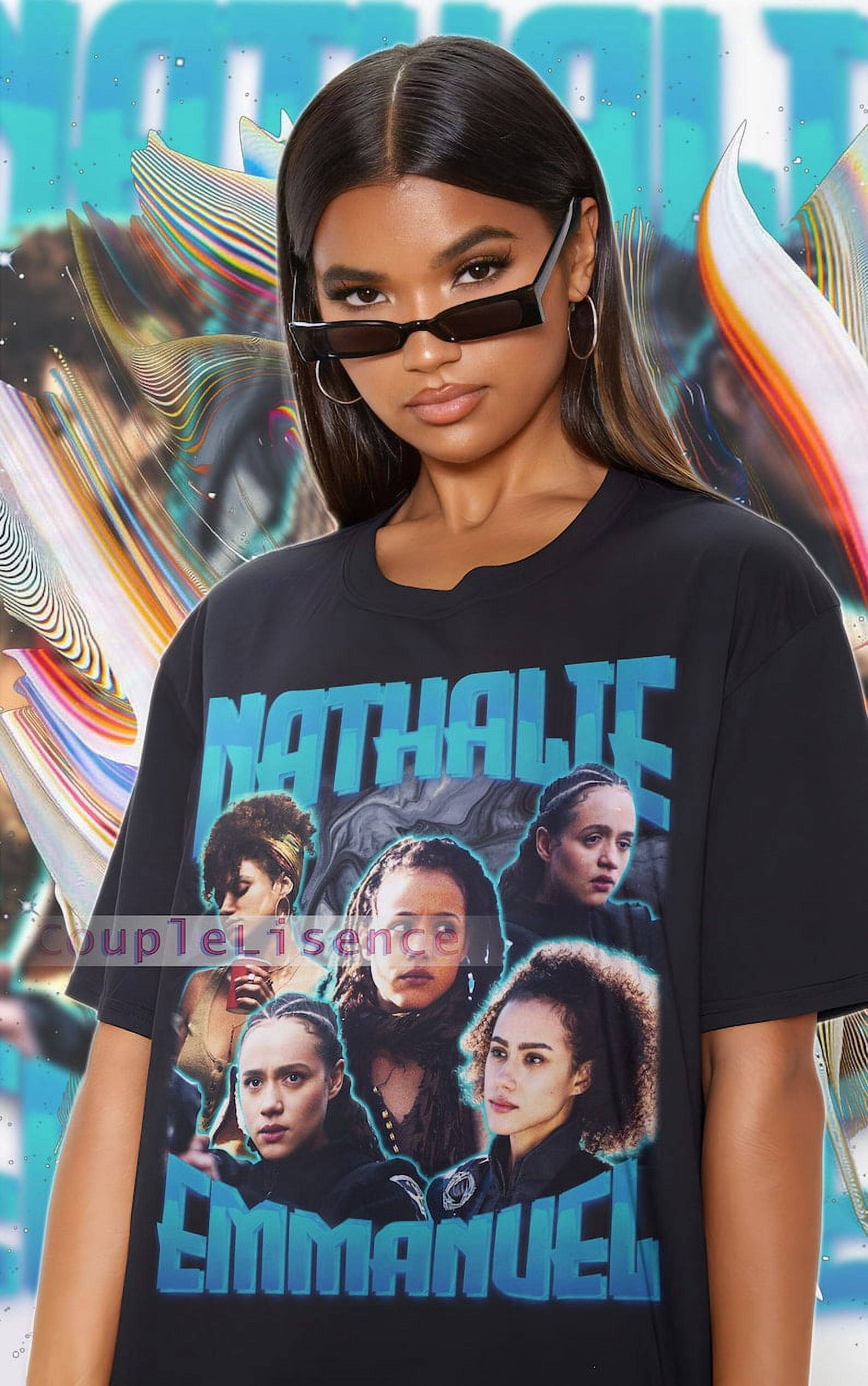 [BLACK] NATHALIE EMMANUEL Vintage Shirt | Nathalie Emmanuel Homage ...