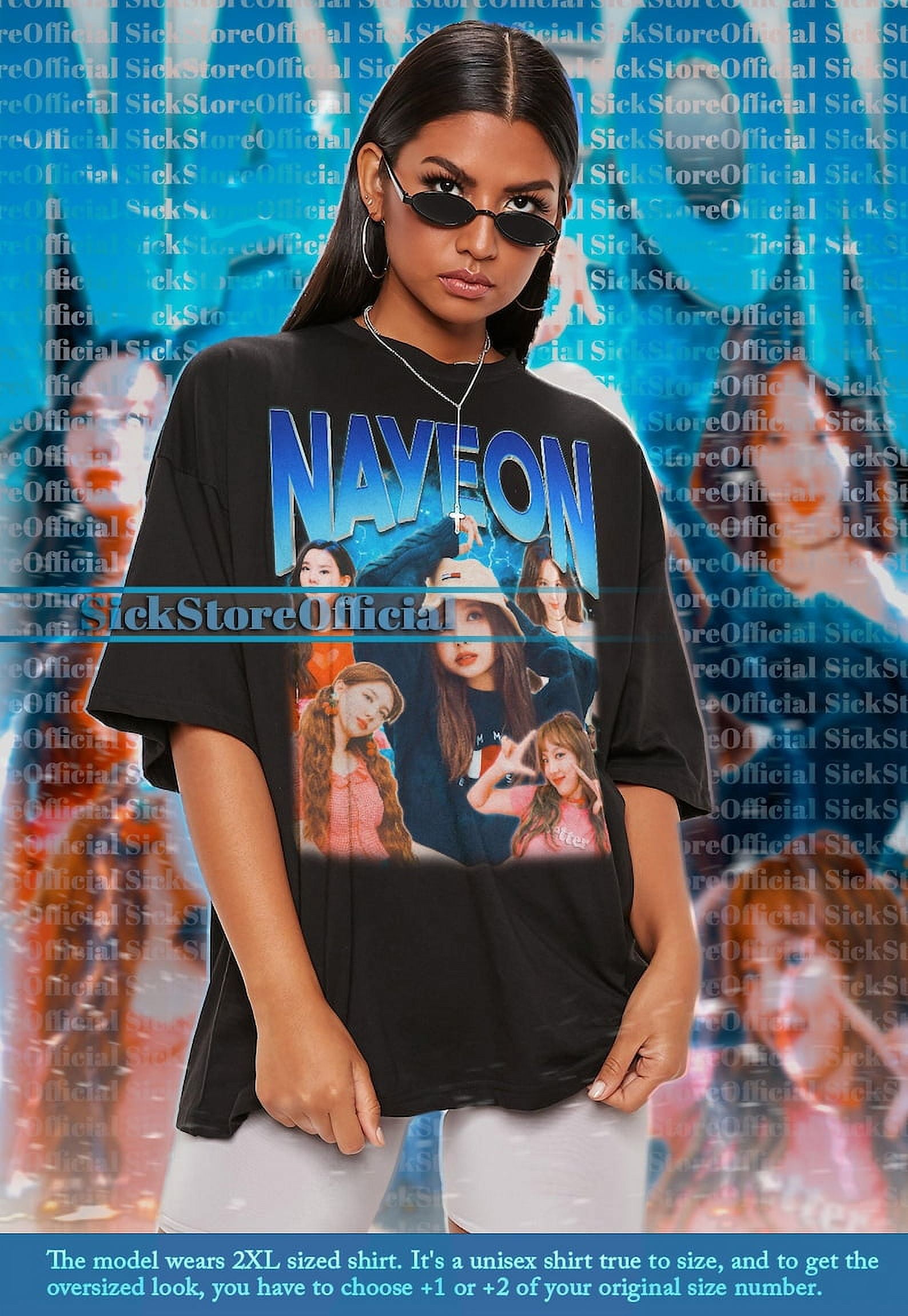 [BLACK] NAYEON TWICE Group Girl Band Shirt, Nayeon Twice Vintage Tshirt ...