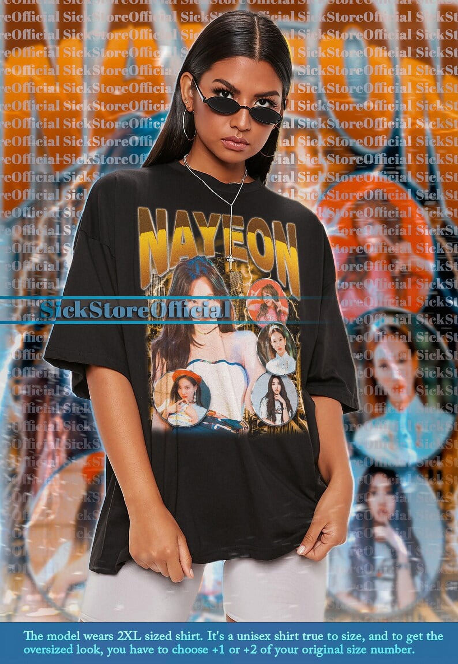 [BLACK] NAYEON TWICE Group Girl Band Shirt, Nayeon Twice Vintage Tshirt ...