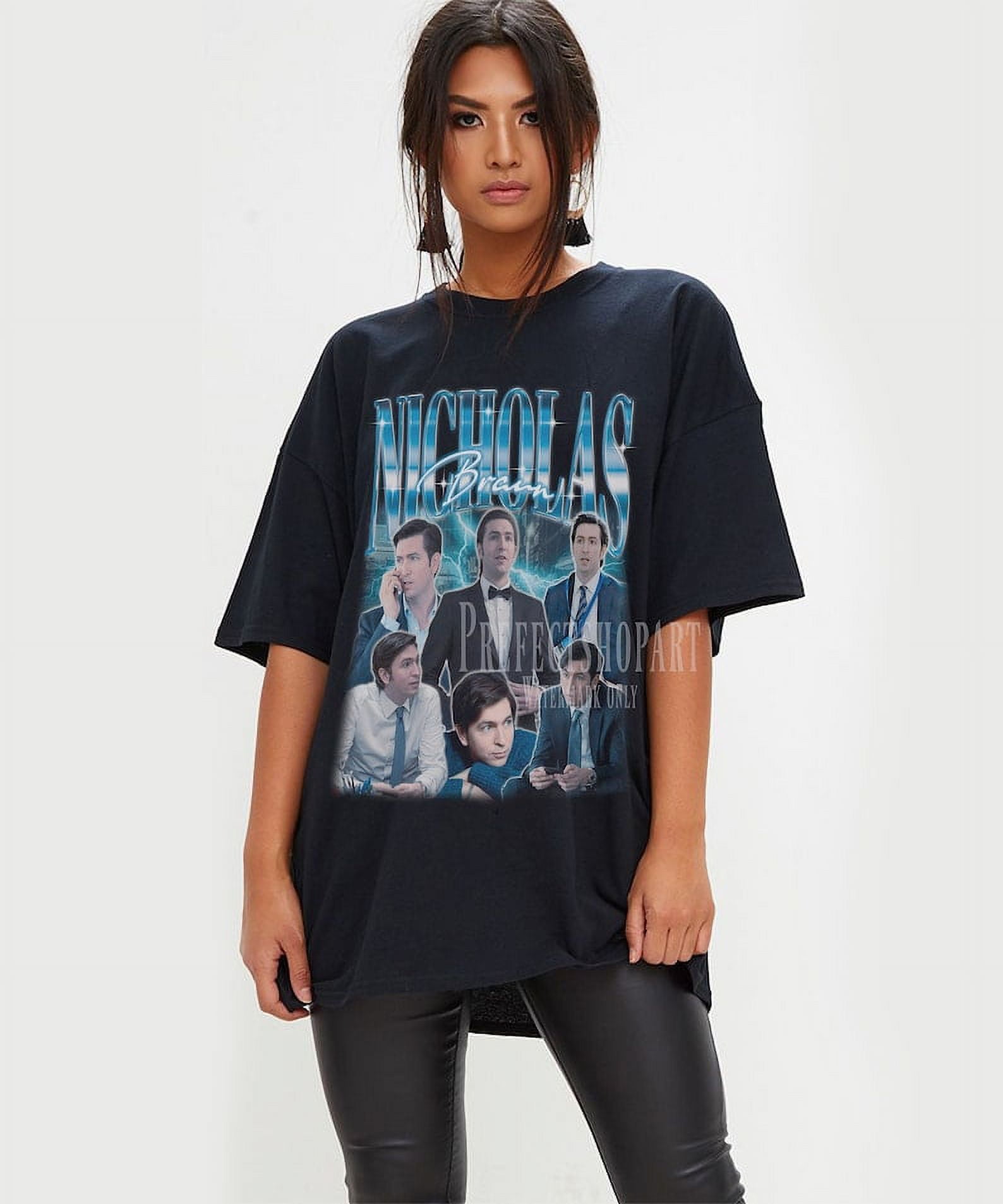 [BLACK] NICHOLAS BRAUN Retro Shirt, Nick Braun Vintage 90's Shirt ...