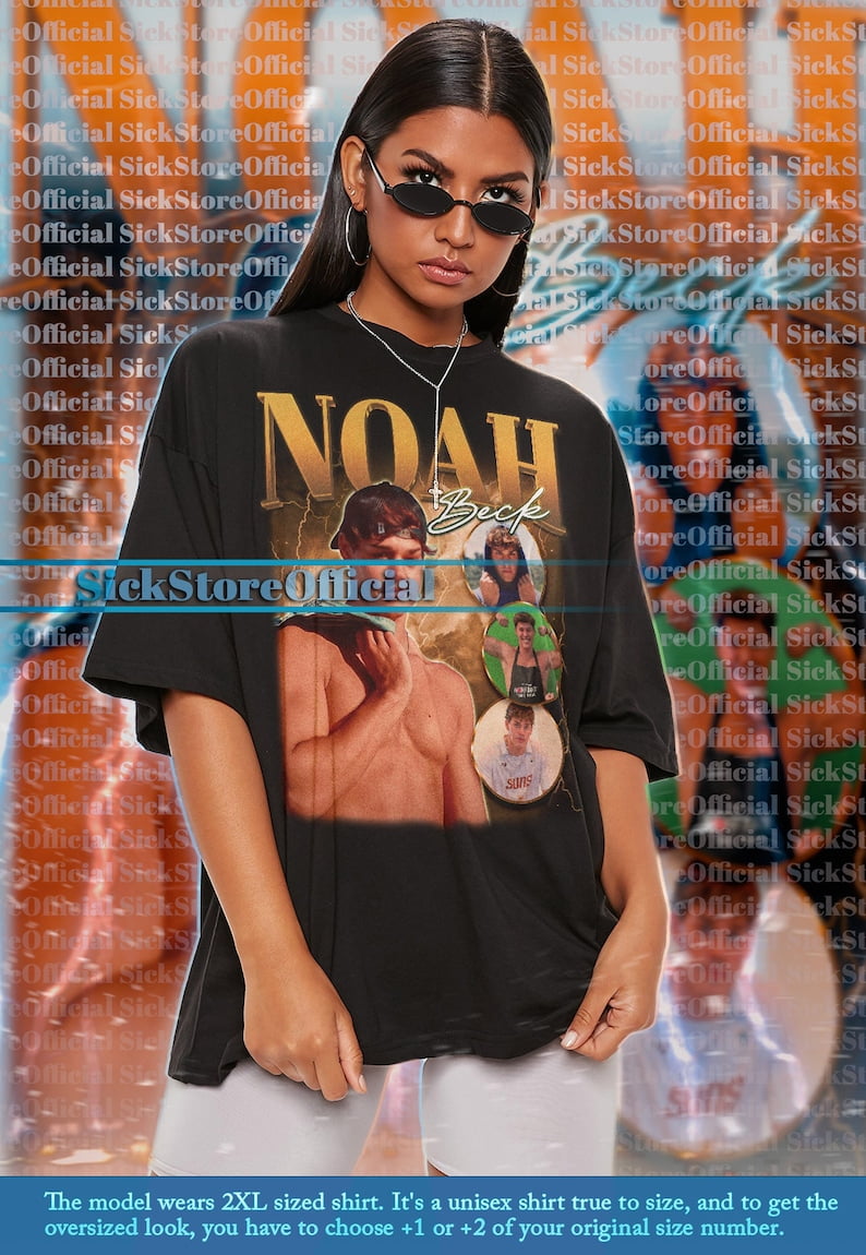 [BLACK] NOAH BECK Vintage Shirt, Noah Beck Homage Tshirt, Beck Fan Tees, Noah Beck Retro 90s ...