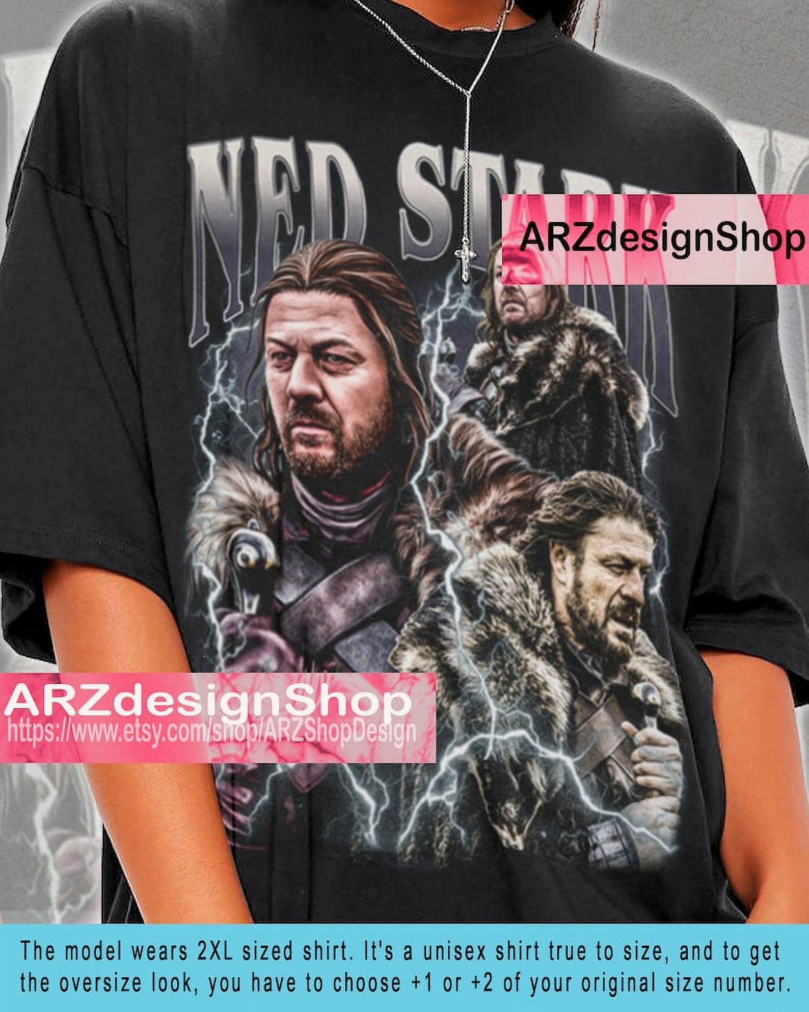 [BLACK] Ned Stark Shirt - Walmart.com
